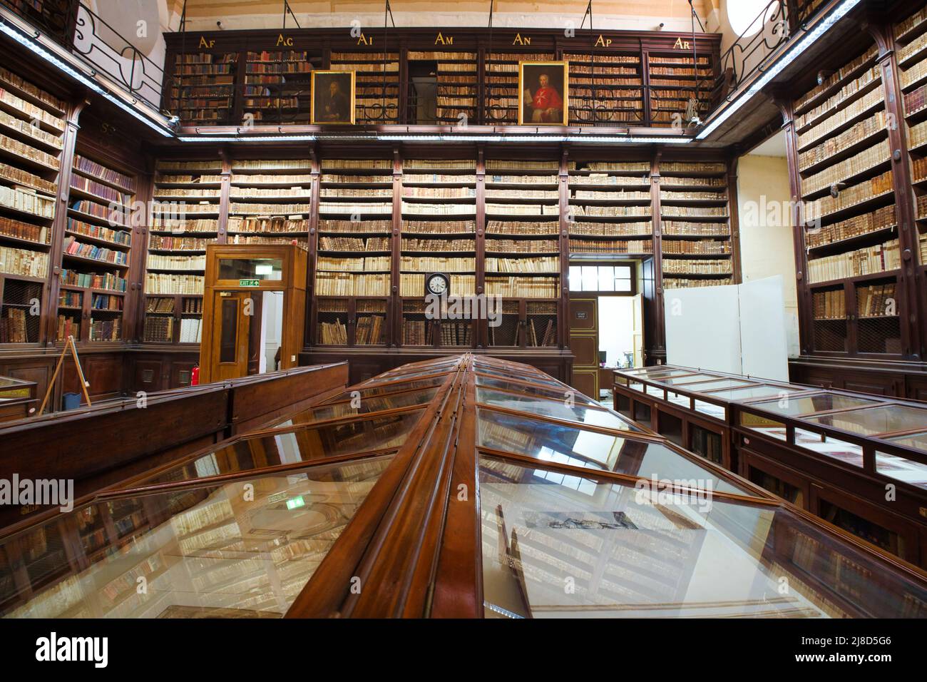 Interiors of National Library of Malta Stock Photo - Alamy