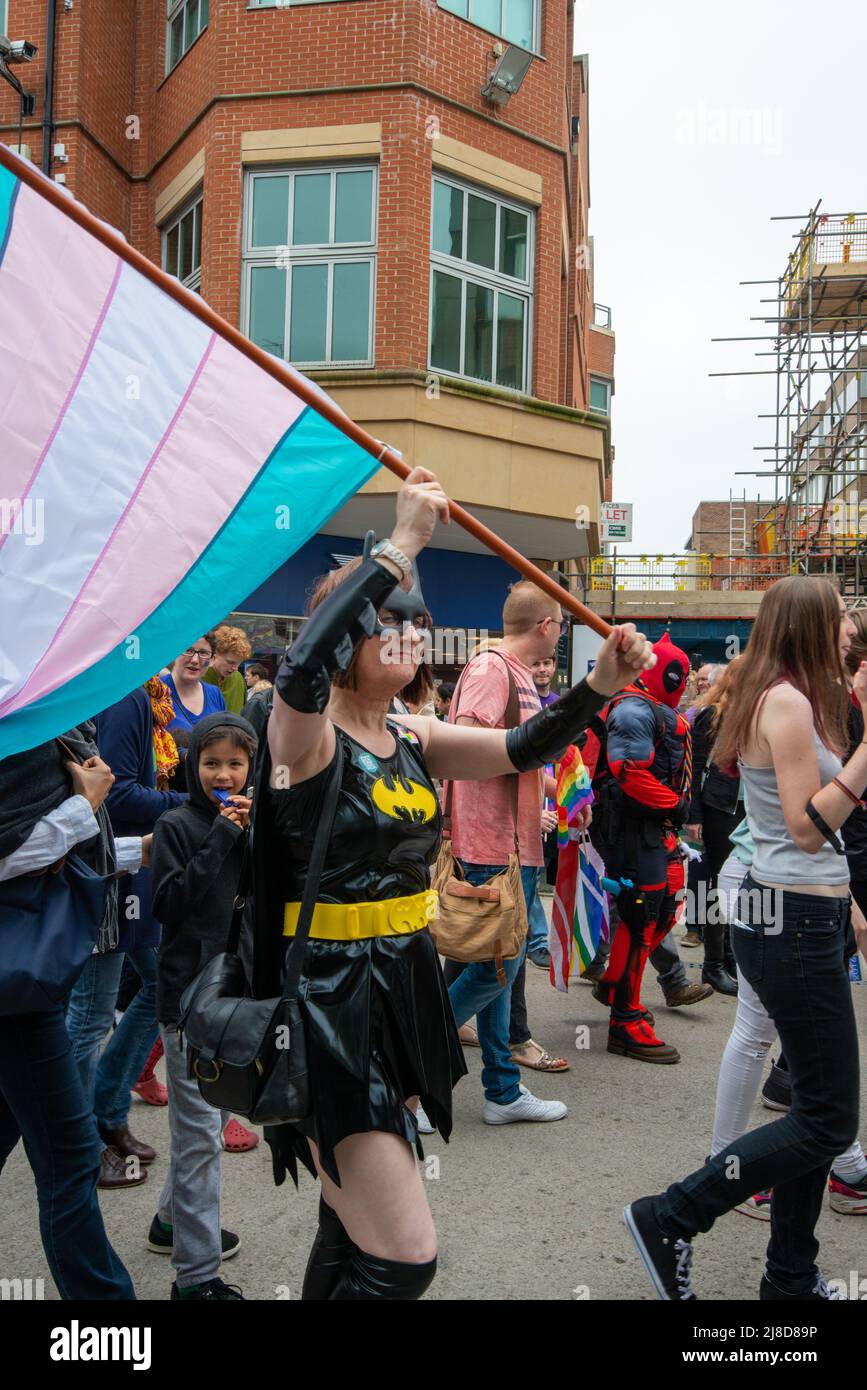 Transgender woman waving trans hi-res stock photography and images - Alamy