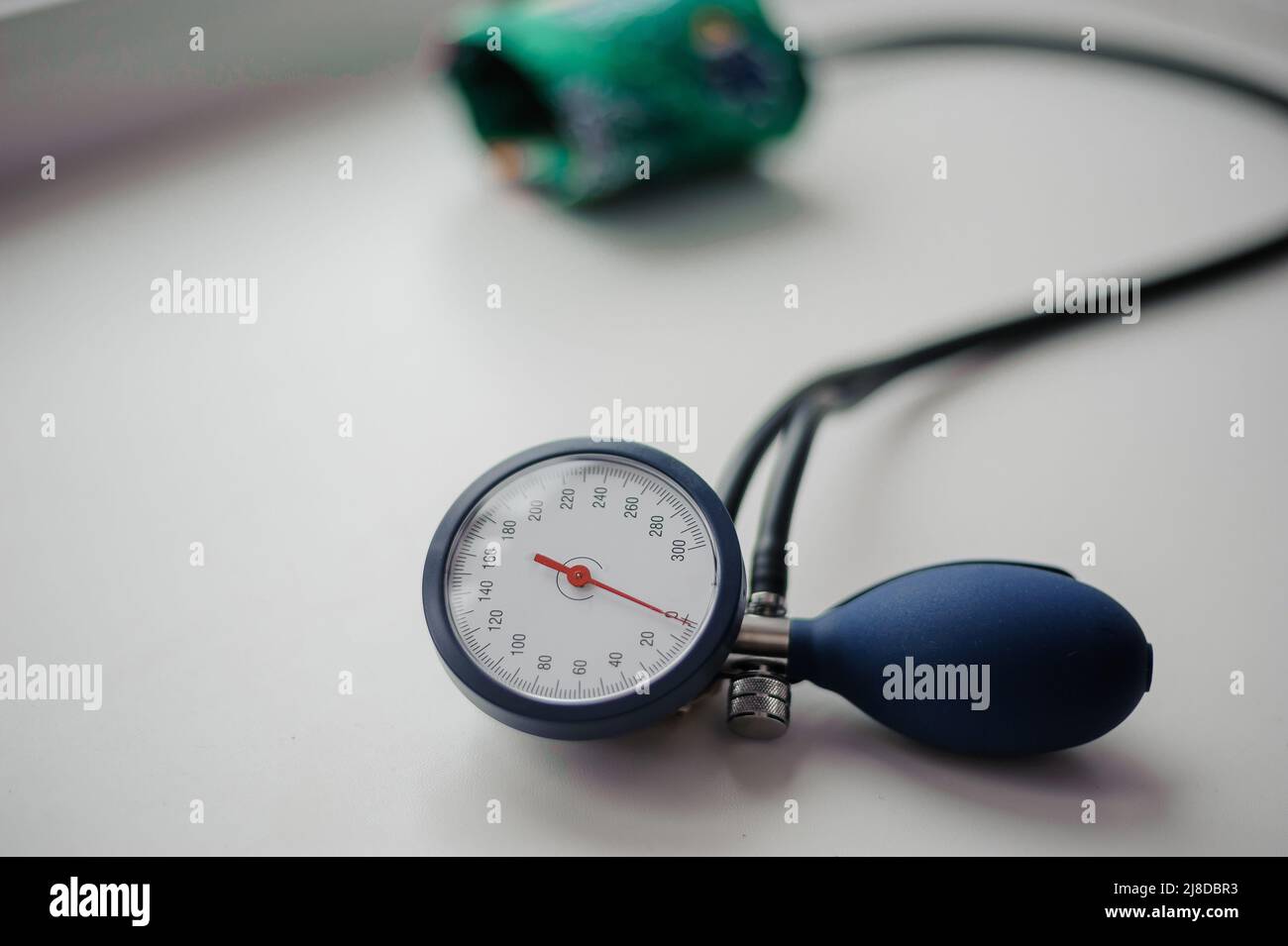 Tonometer on a background. Diagnostic device for determining blood ...