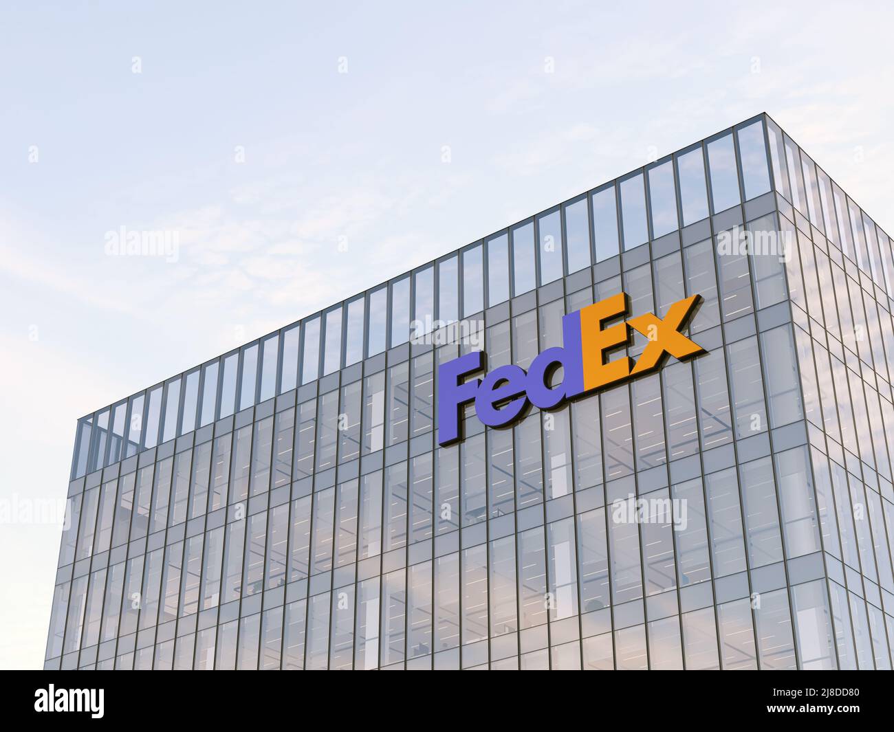 Memphis, TN, USA. May 2, 2022. Editorial Use Only, 3D CGI. FedEx ...