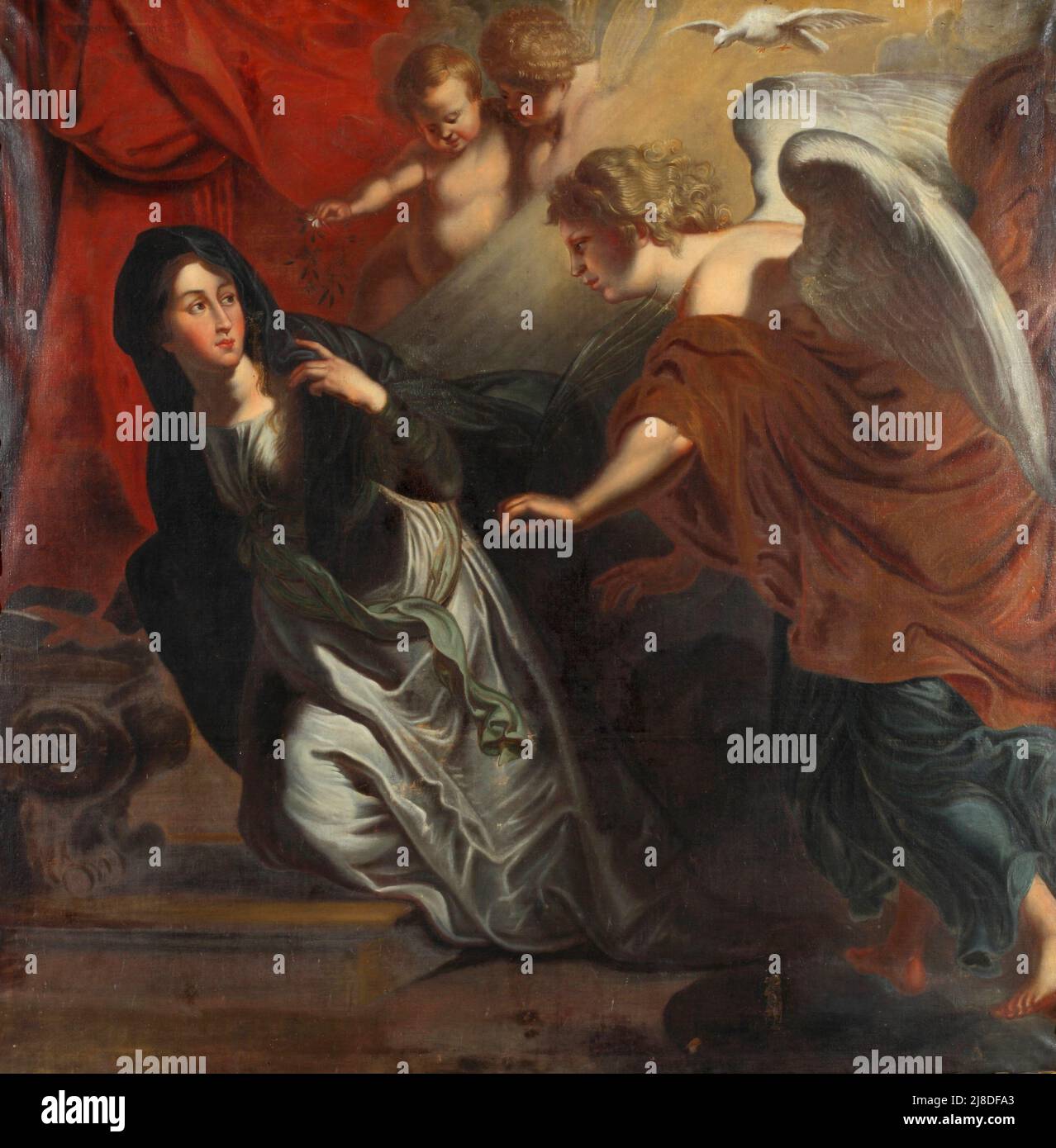 The Annunciation, in which the archangel Gabriel tells Mary what is ...