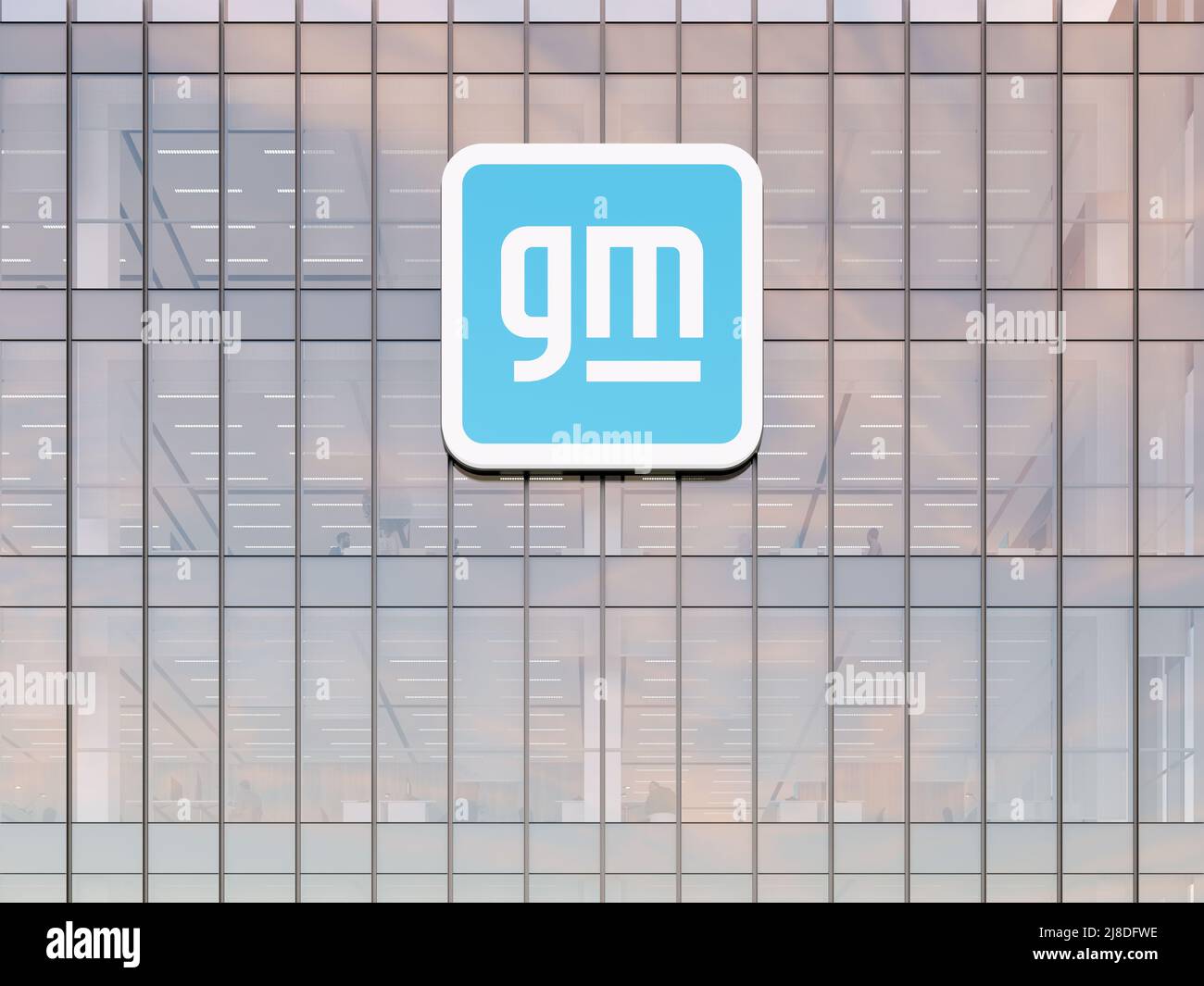 Detroit, MI, USA. May 2, 2022. Editorial Use Only, 3D CGI. General ...