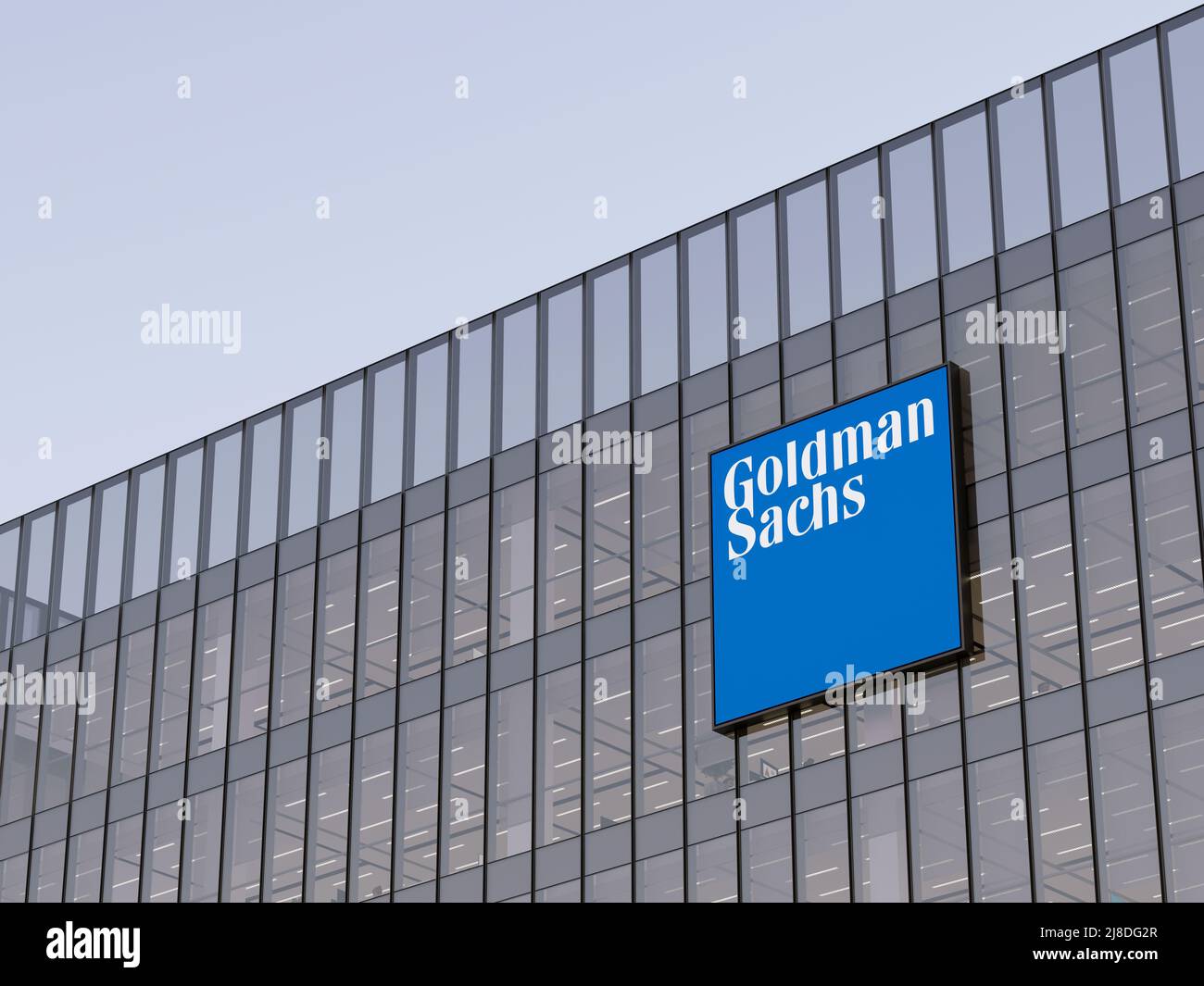 New York, NY, USA. May 2, 2022. Editorial Use Only, 3D CGI. Goldman ...