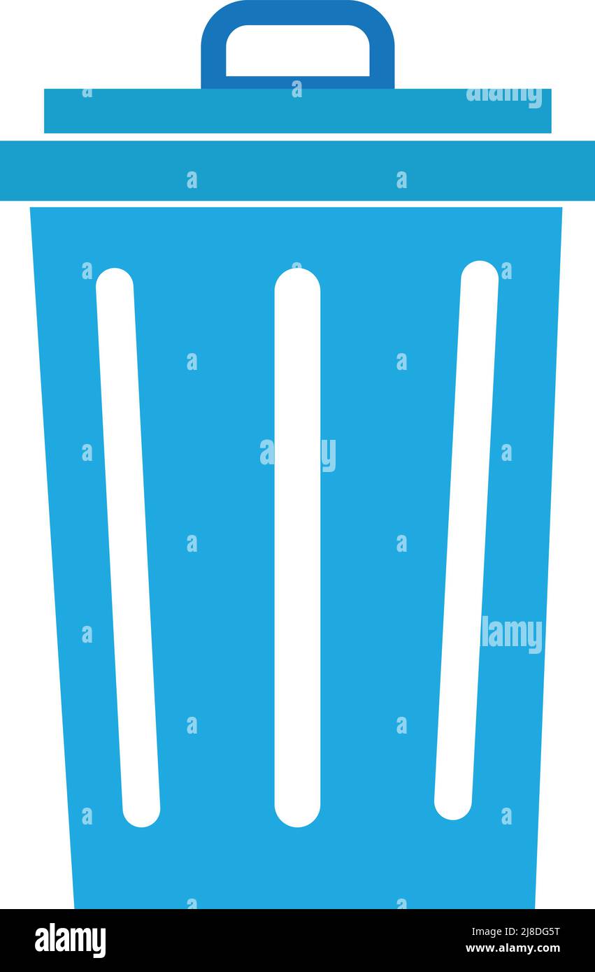 bin icon vector illustration. on white background Stock Vector Image ...