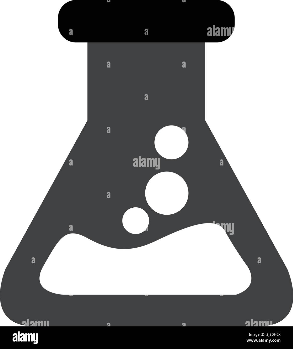 conical flask icon on white background Stock Vector Image & Art - Alamy