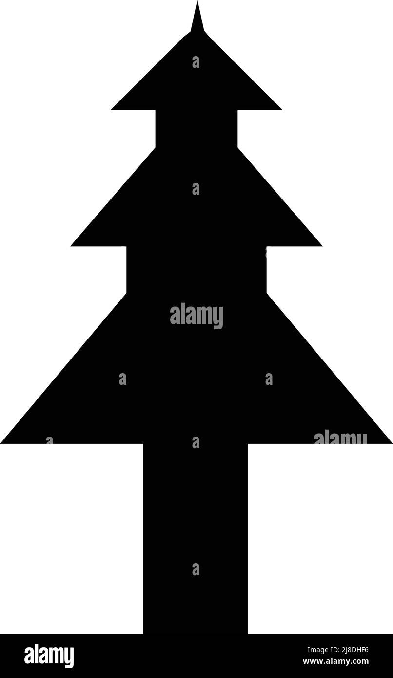 Conifer garden design Stock Vector Images - Alamy