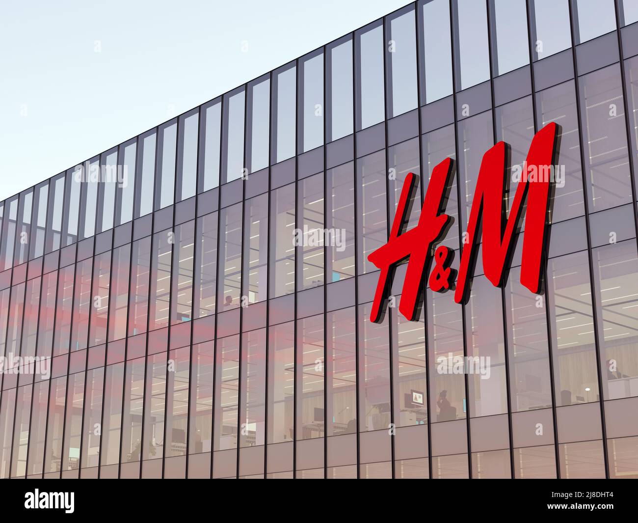 Stockholm, Sweden. May 2, 2022. Editorial Use Only, 3D CGI. H&M Signage ...