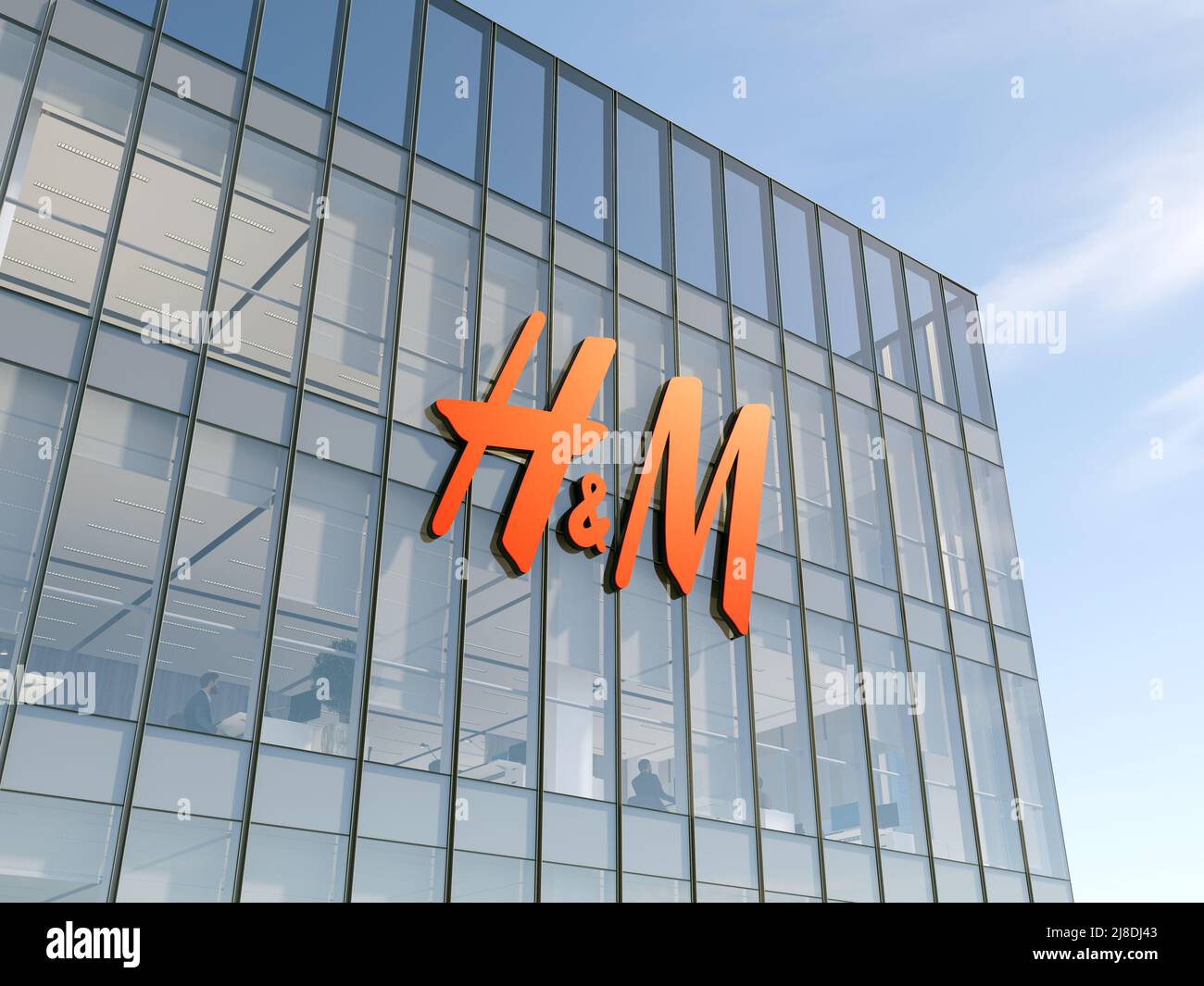 Stockholm, Sweden. May 2, 2022. Editorial Use Only, 3D CGI. H&M Signage ...