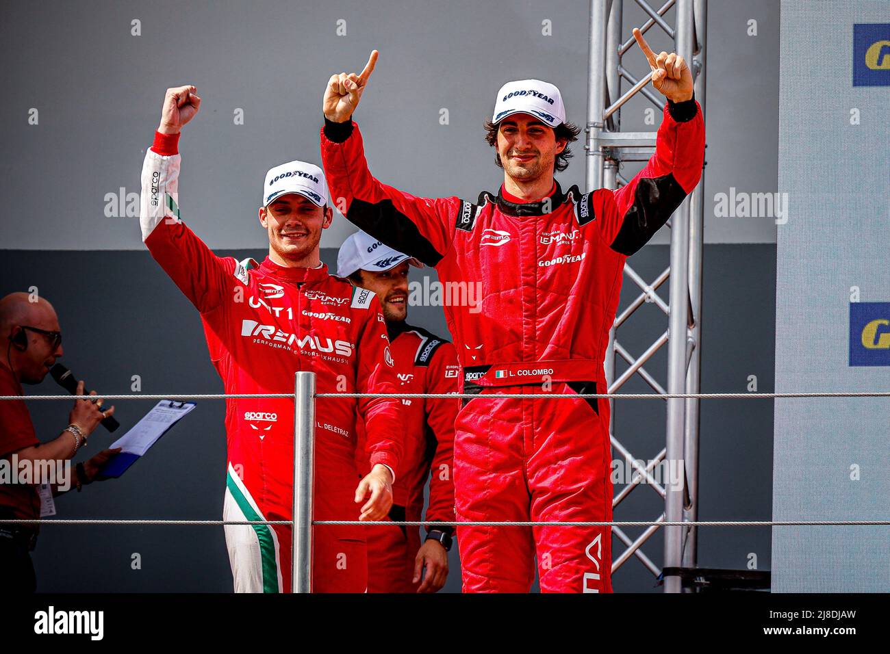 COLOMBO Lorenzo (ita), Prema Racing, Oreca 07 - Gibson, portrait Podium ...