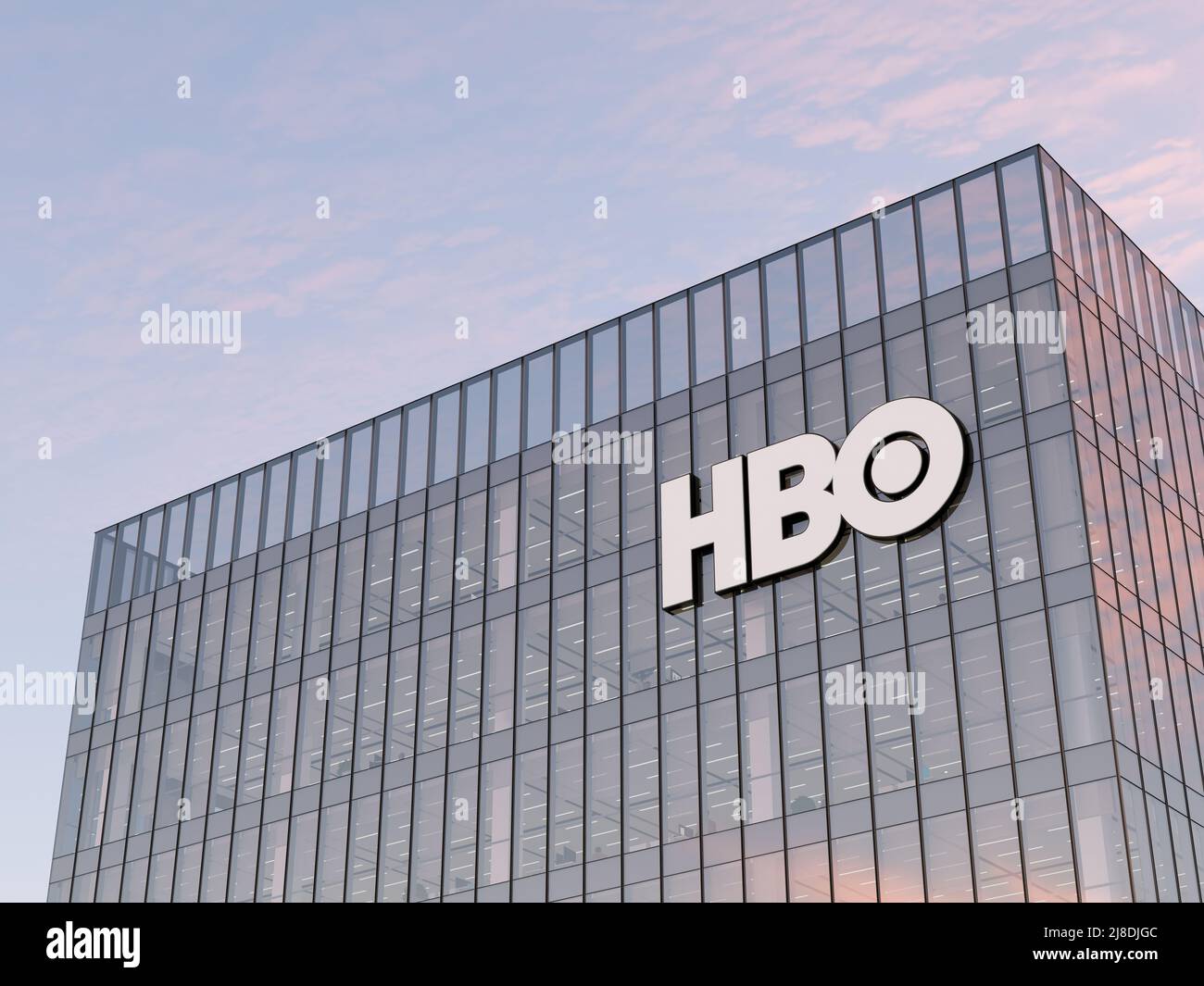 New York, NY, USA. May 2, 2022. Editorial Use Only, 3D CGI. HBO Signage ...