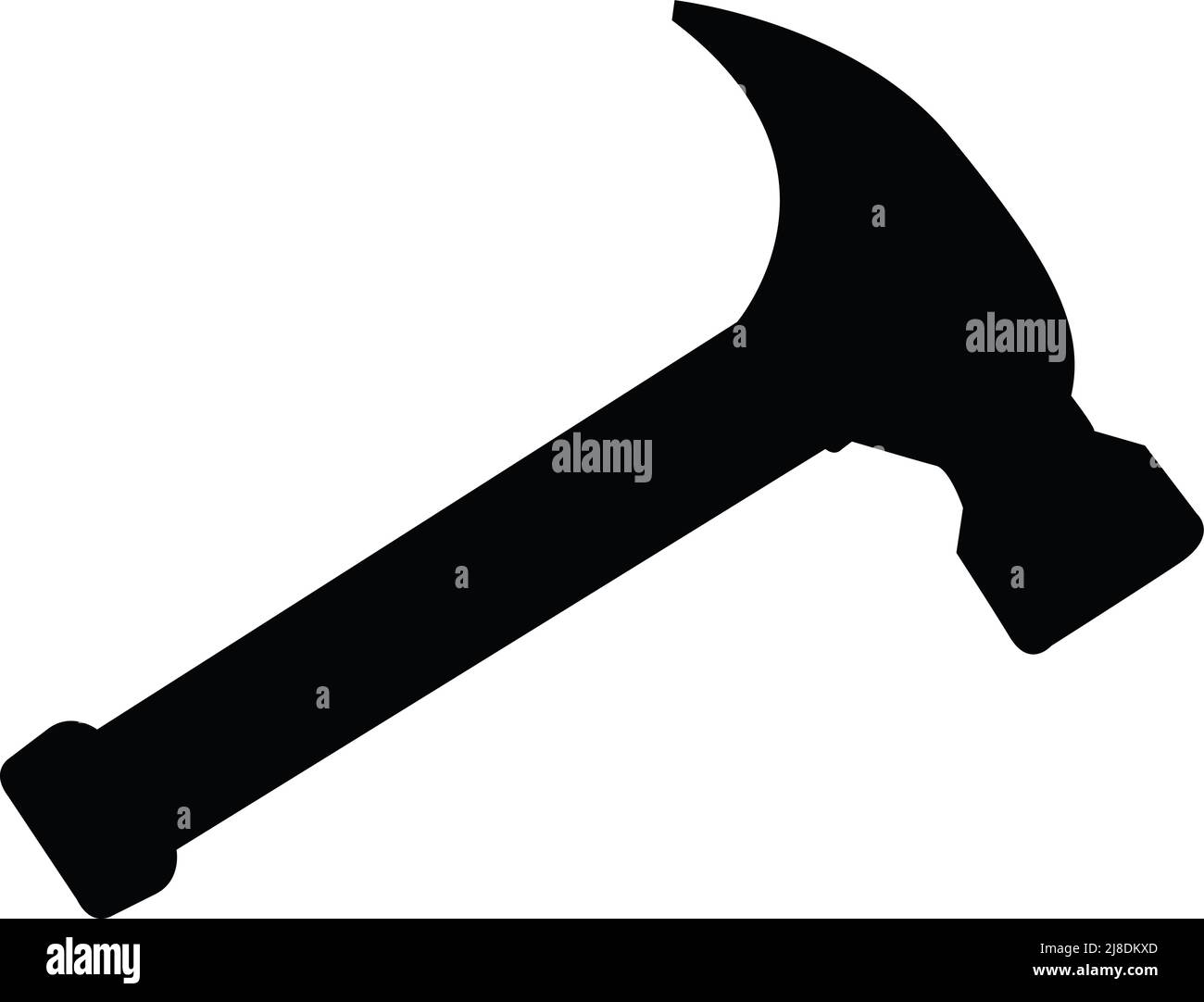 hammer icon on white background black color Stock Vector Image & Art ...