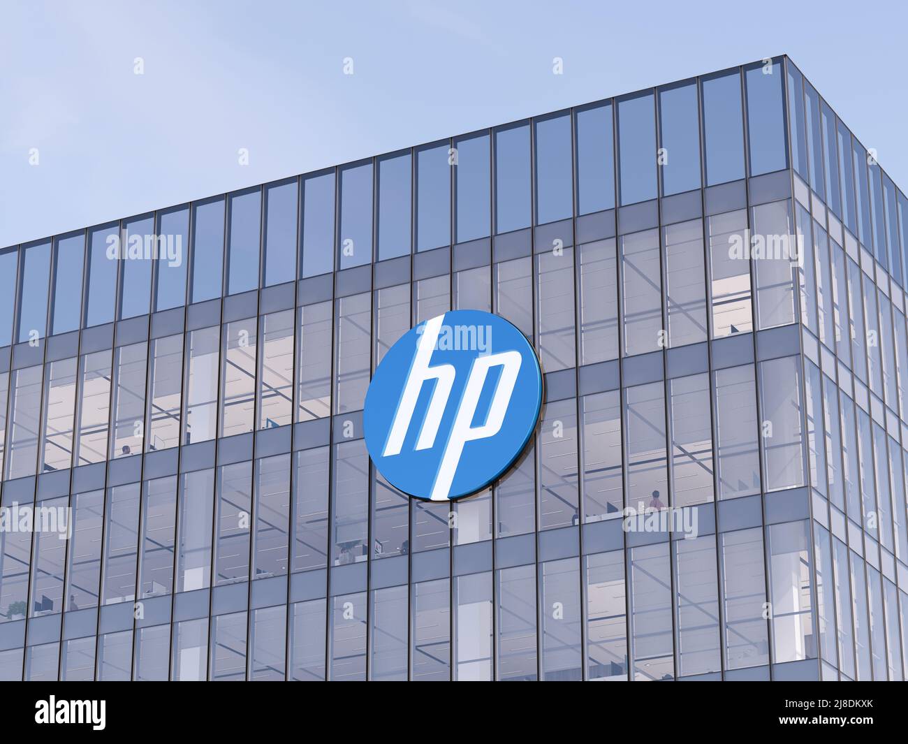 Palo Alto, CA, USA. May 2, 2022. Editorial Use Only, 3D CGI. HP Hewlett ...