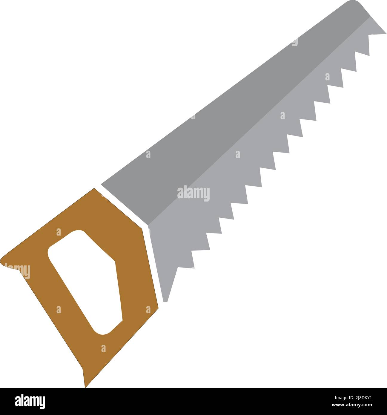 hand saw vector illustration. on white background Stock Vector Image ...