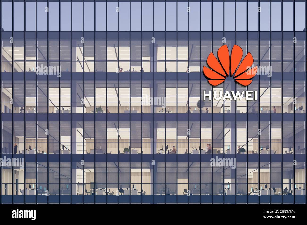 Shenzhen, China. May 2, 2022. Editorial Use Only, 3D CGI. Huawei ...