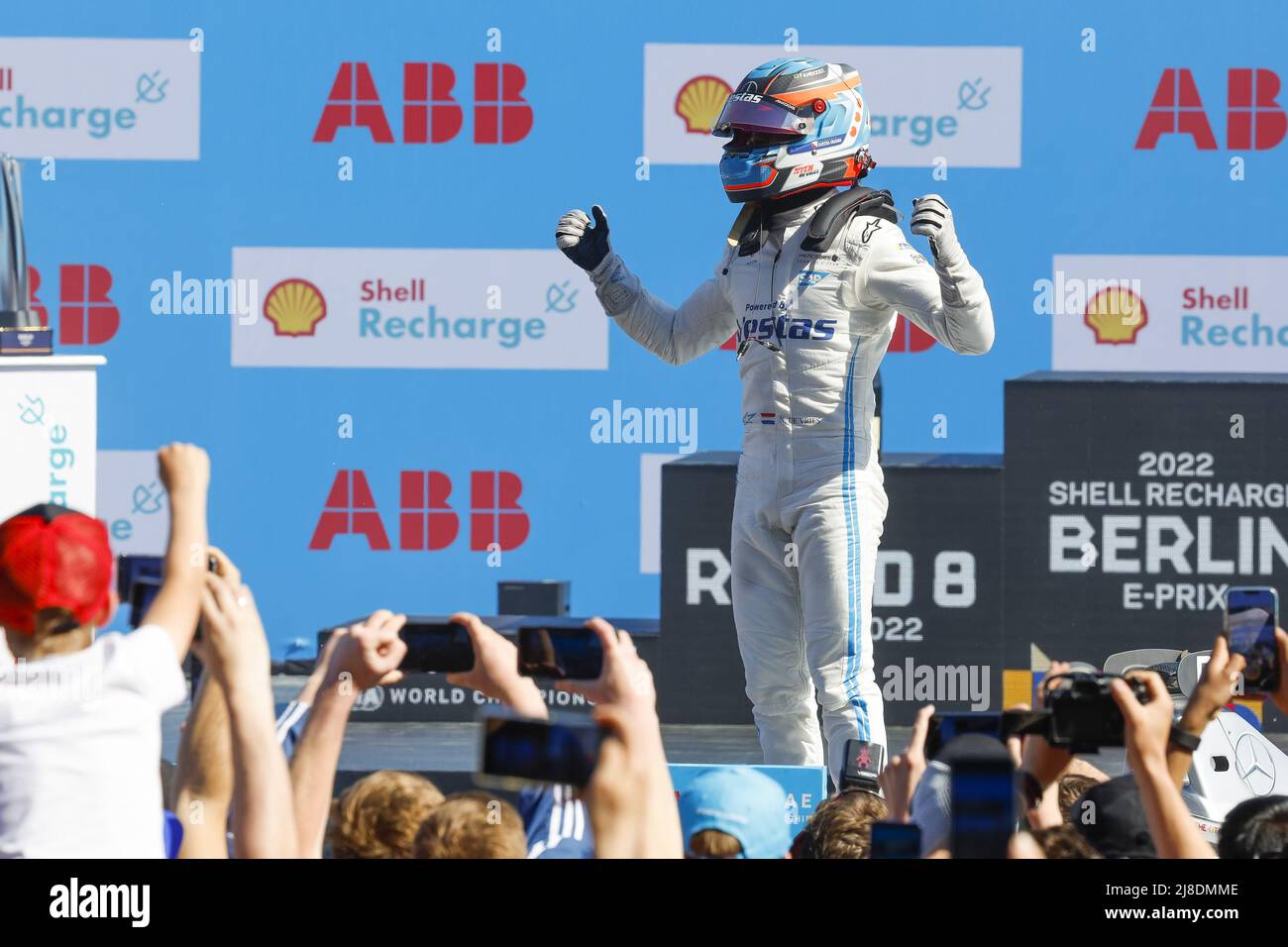 DE VRIES Nyck (nld), Mercedes-EQ Silver Arrow 02, portrait , podium ...