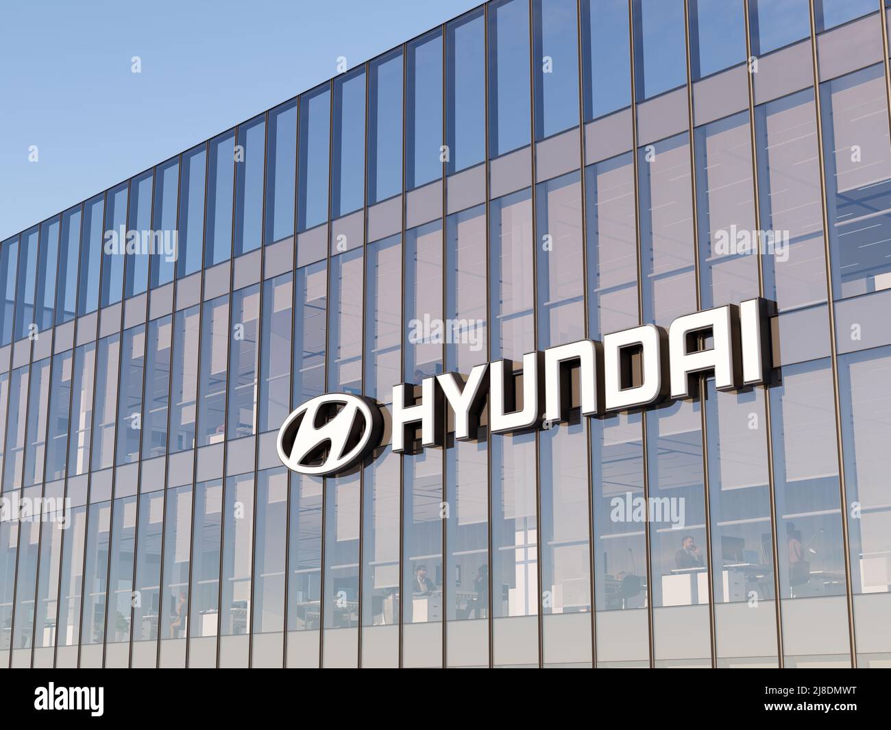 Seoul, South Korea. May 2, 2022. Editorial Use Only, 3D CGI. Hyundai ...