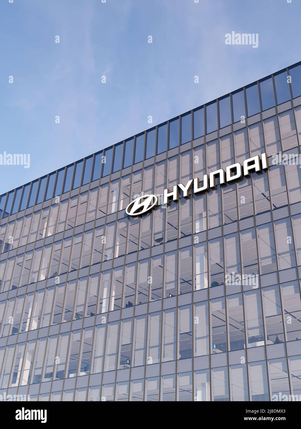 Seoul, South Korea. May 2, 2022. Editorial Use Only, 3D CGI. Hyundai ...