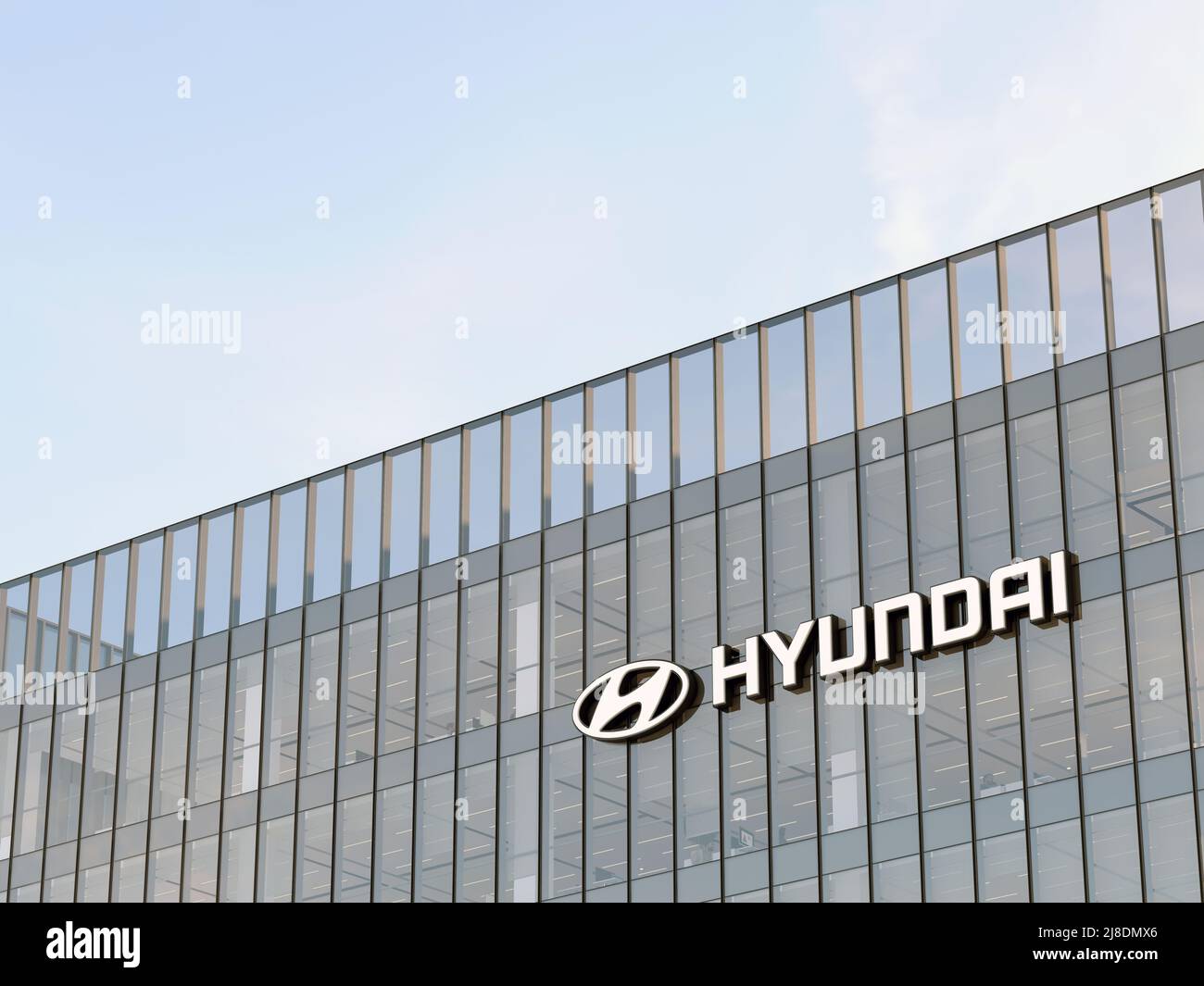 Seoul, South Korea. May 2, 2022. Editorial Use Only, 3D CGI. Hyundai ...