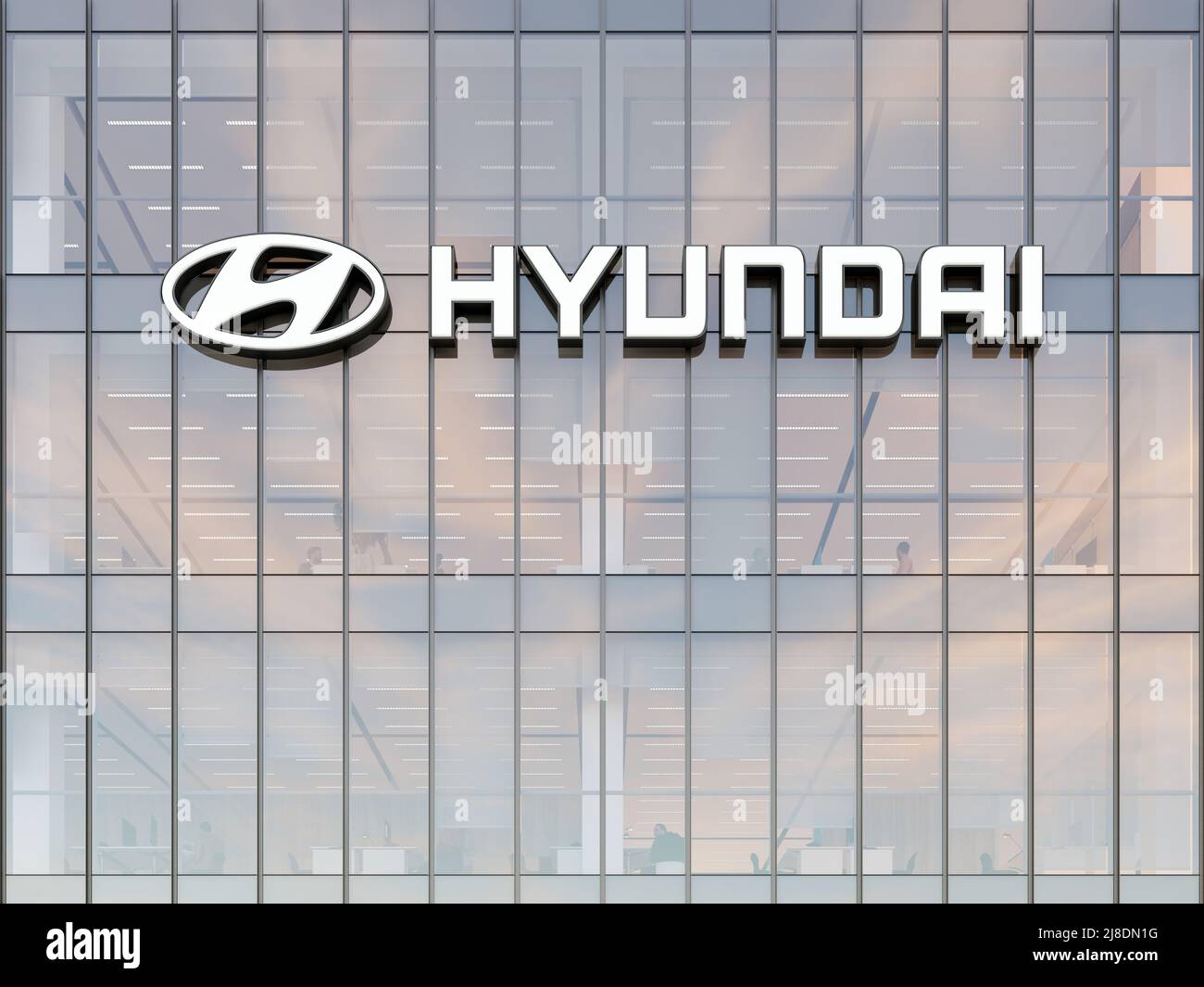 Seoul, South Korea. May 2, 2022. Editorial Use Only, 3D CGI. Hyundai ...