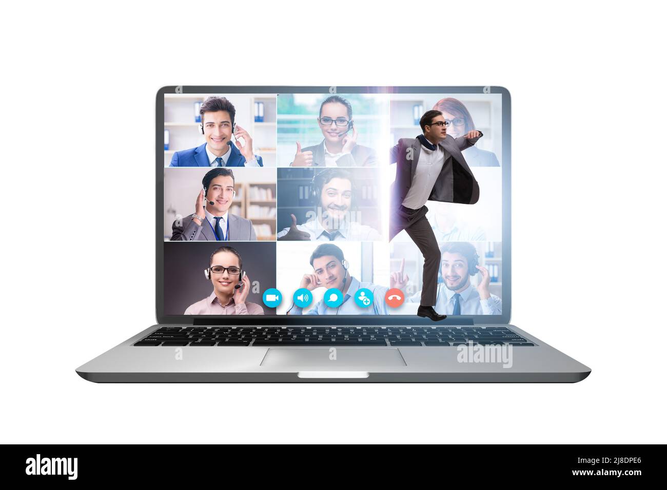 Business people meeting online offline Cut Out Stock Images & Pictures ...