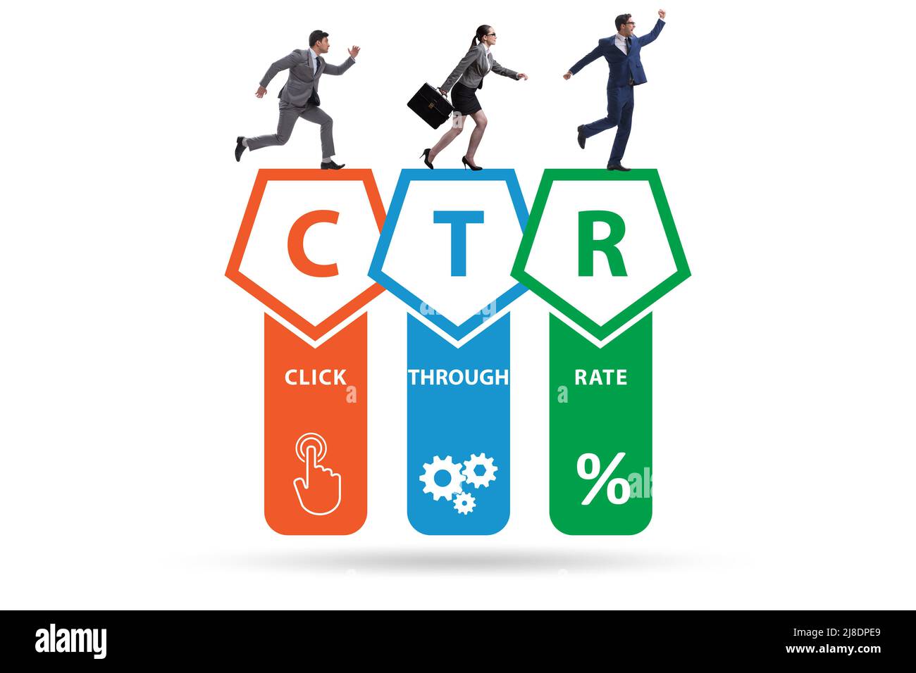 CTR click through rate concept with the business people Stock Photo - Alamy