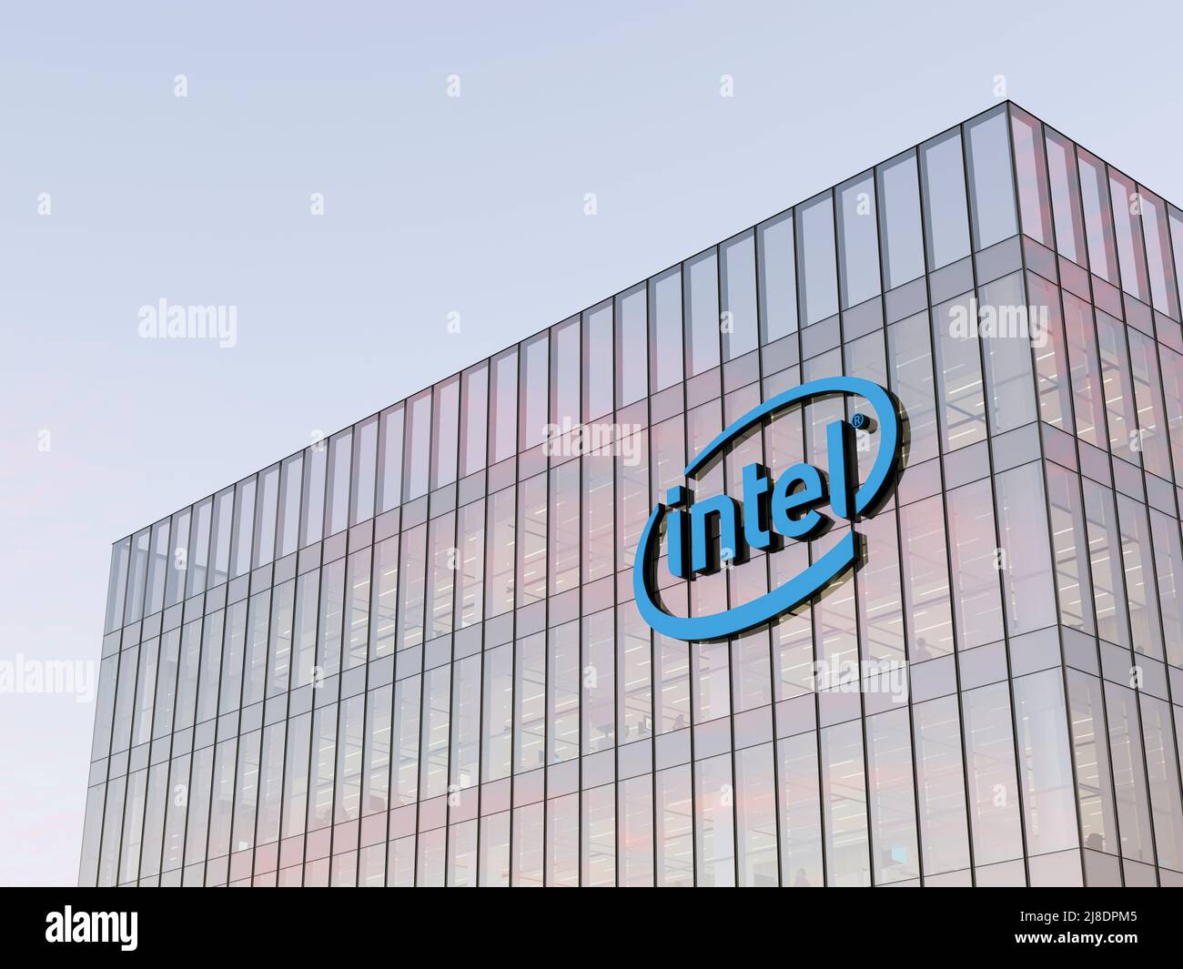 Santa Clara, CA, USA. May 2, 2022. Editorial Use Only, 3D CGI. Intel ...