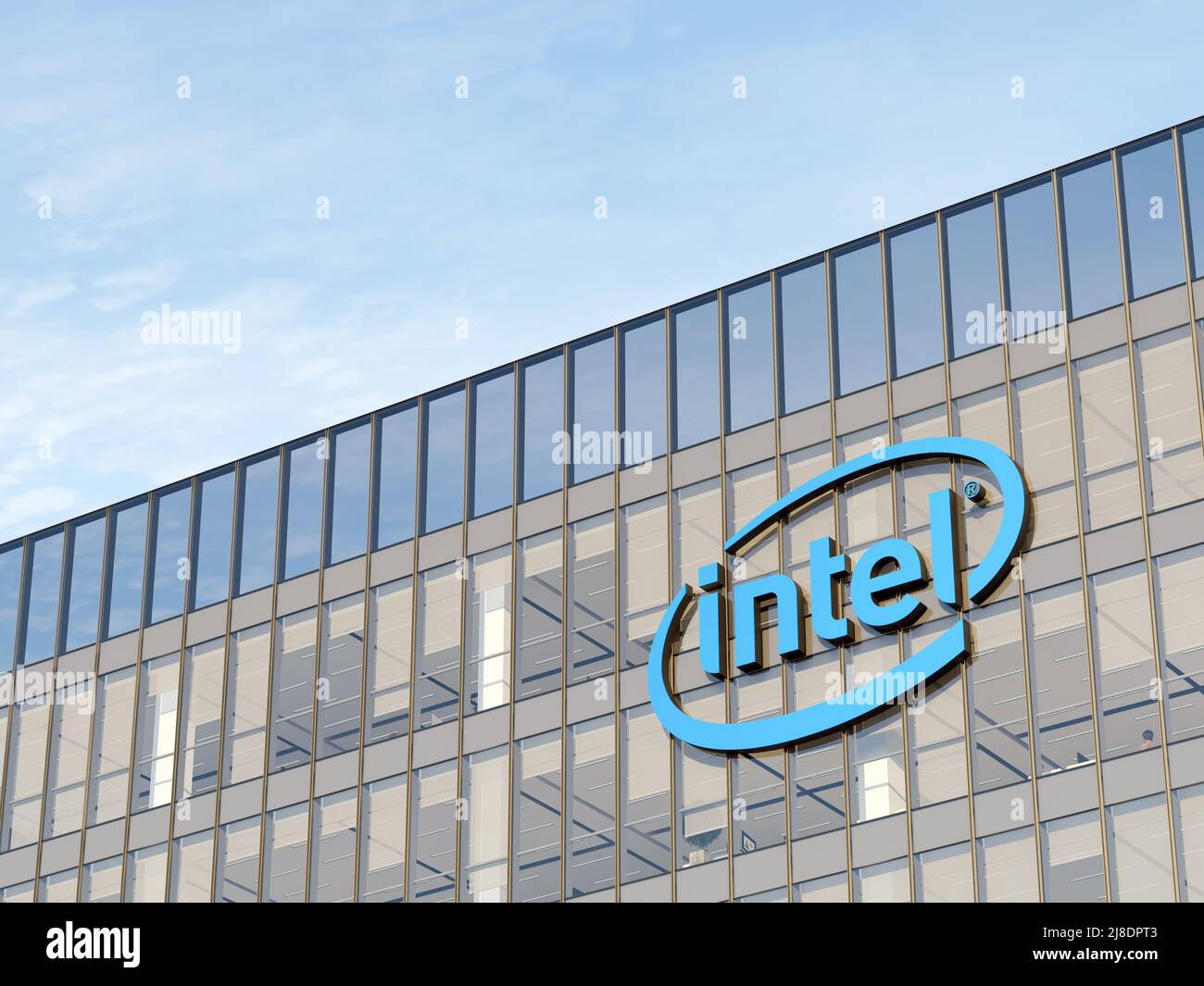 Santa Clara, CA, USA. May 2, 2022. Editorial Use Only, 3D CGI. Intel ...