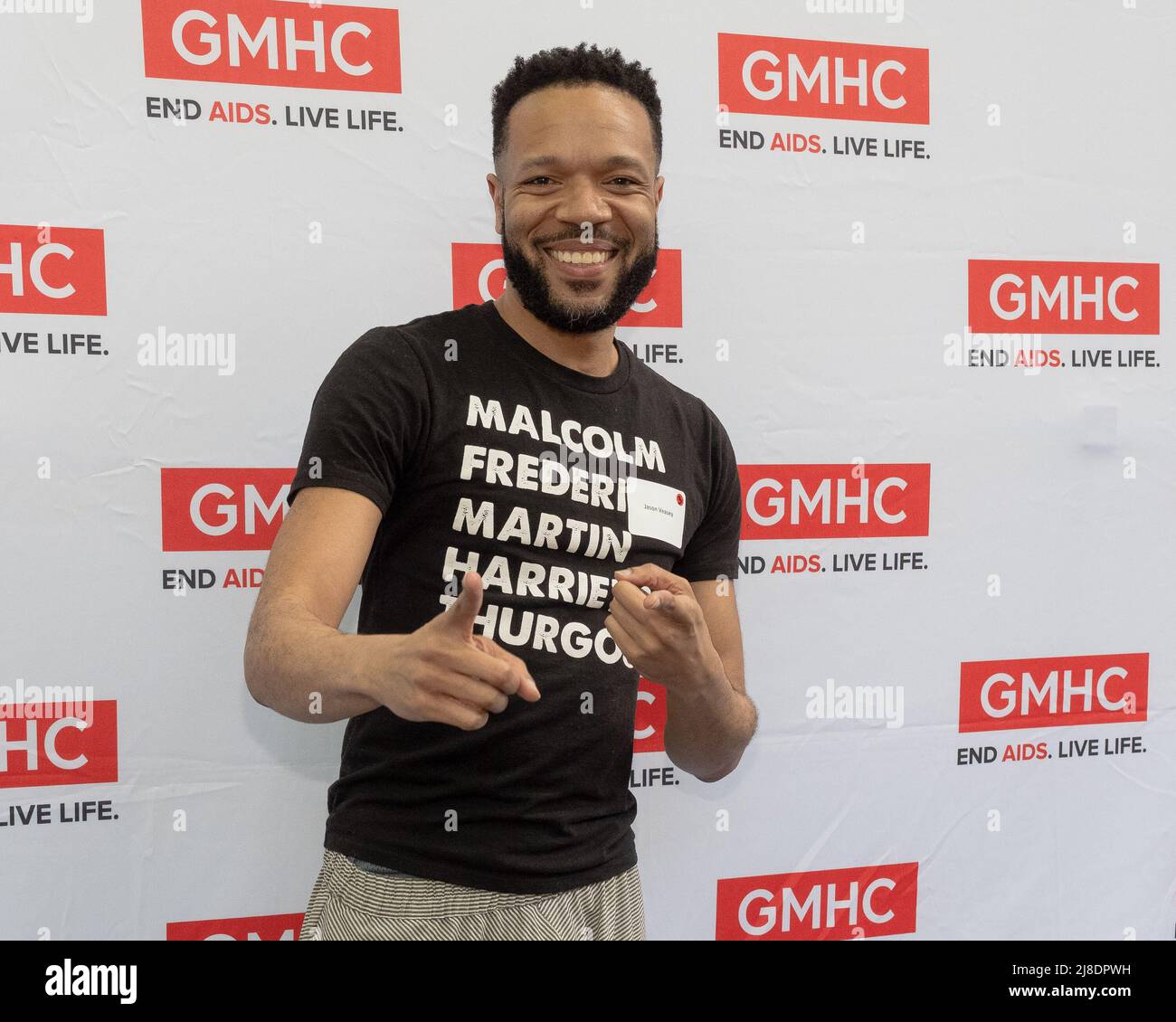 New York, USA. 15th May, 2022. Jason Veasey attends the 37th AIDS Walk ...
