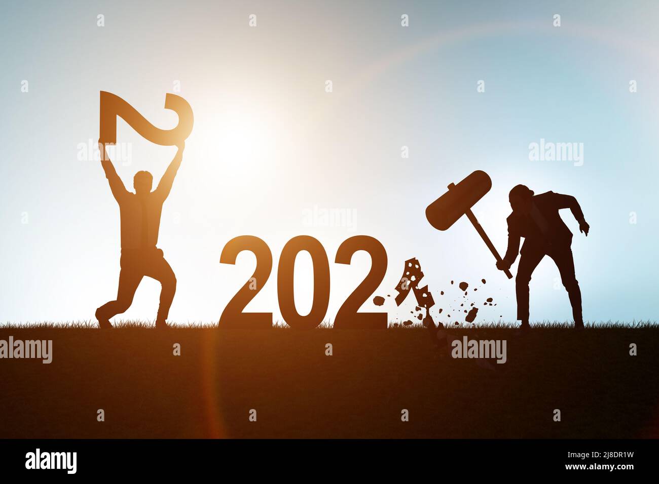 Transition new year 2021 2022 hi-res stock photography and images - Alamy