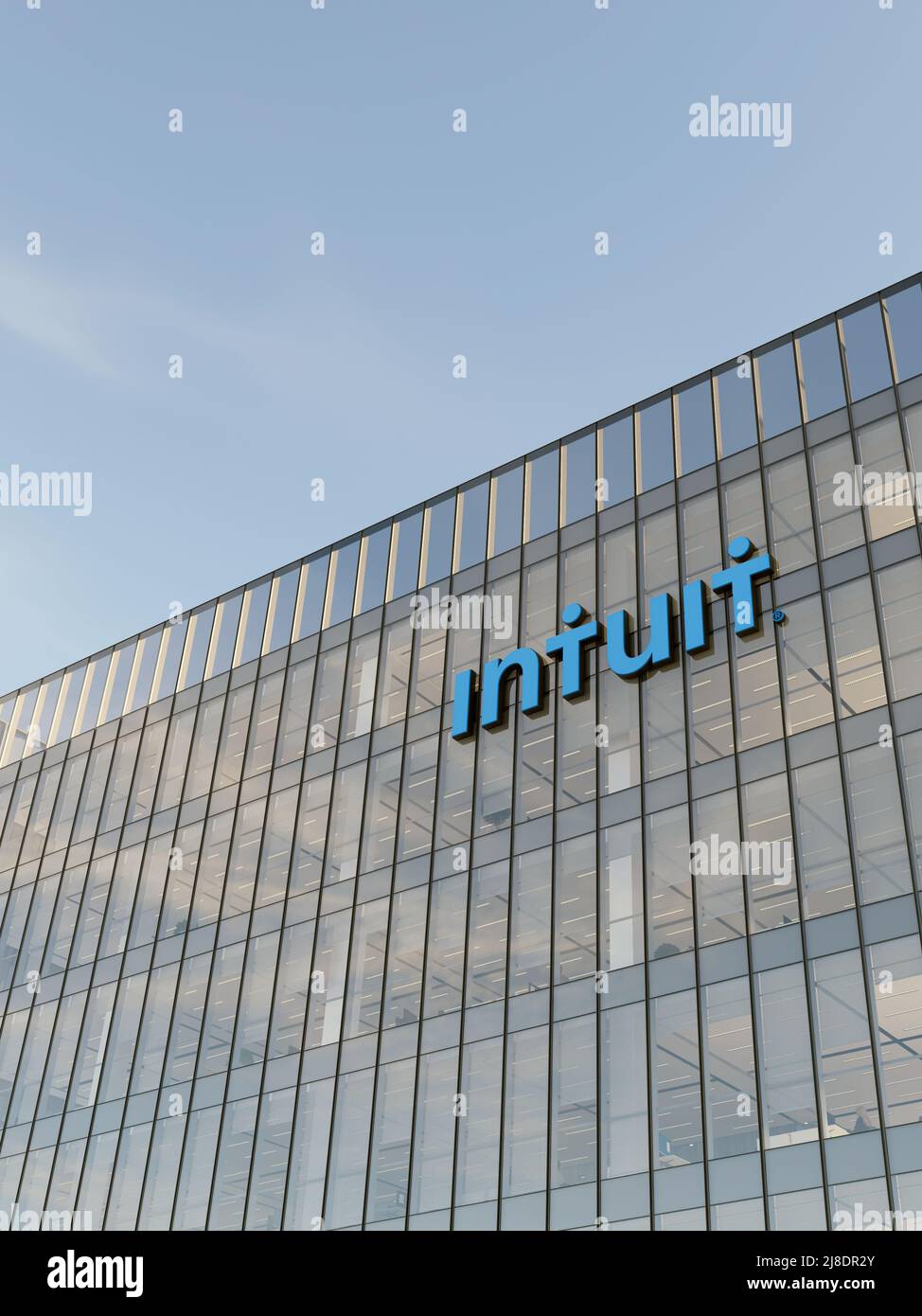 Mountain View, CA, USA. May 2, 2022. Editorial Use Only, 3D CGI. Intuit ...