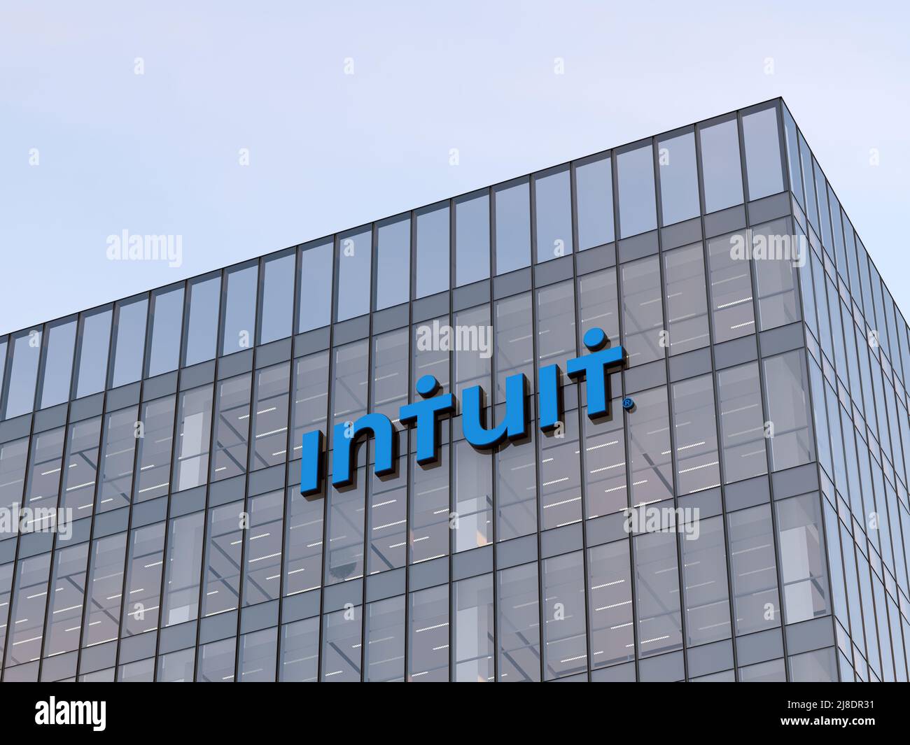 Mountain View, CA, USA. May 2, 2022. Editorial Use Only, 3D CGI. Intuit ...