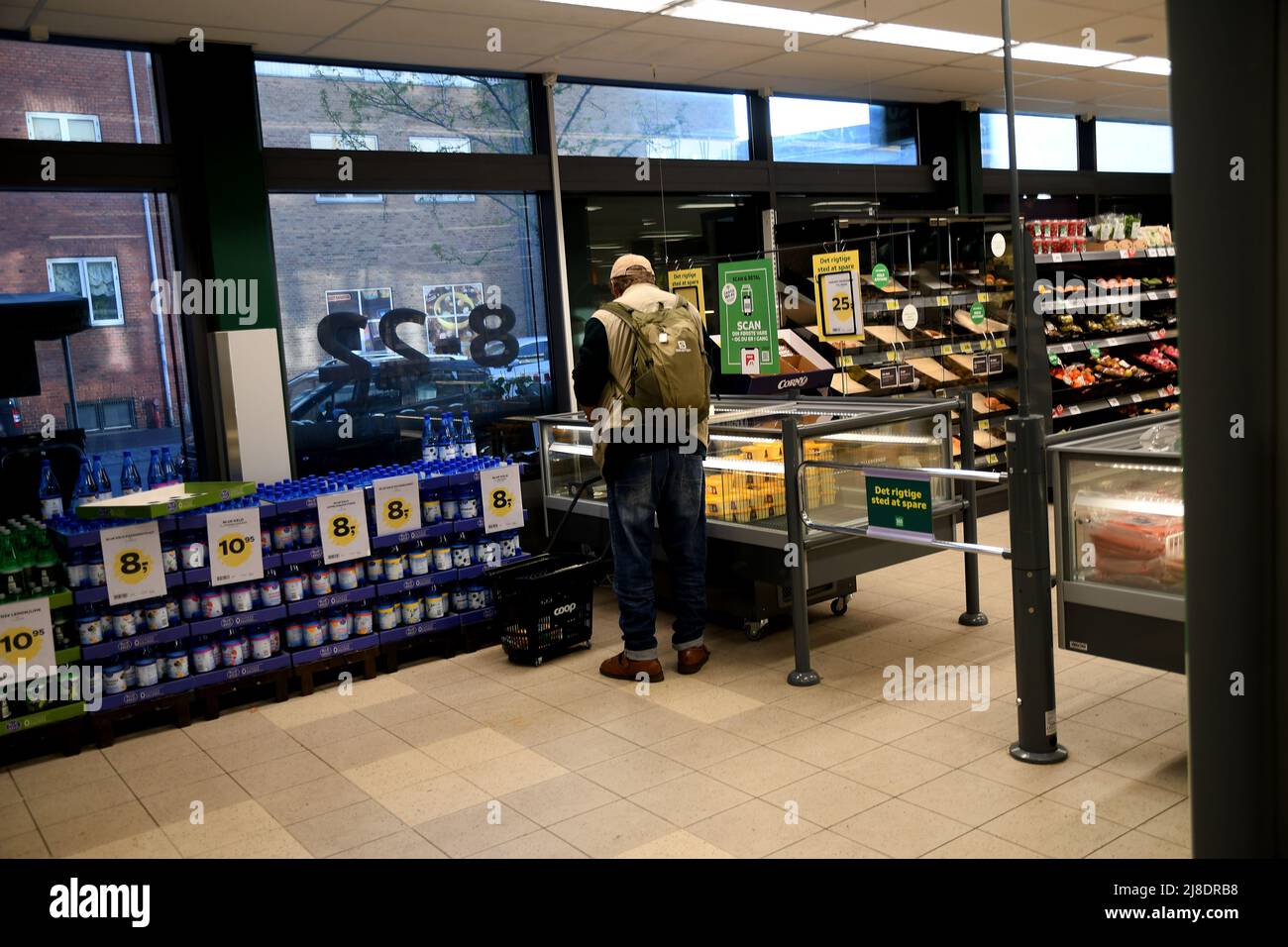 Kastrup/Copenhagen/Denmark/15 May 2022/High food grocery price in ...