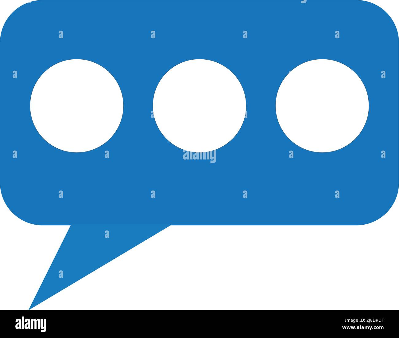 message icon blue color. on white background Stock Vector Image & Art ...