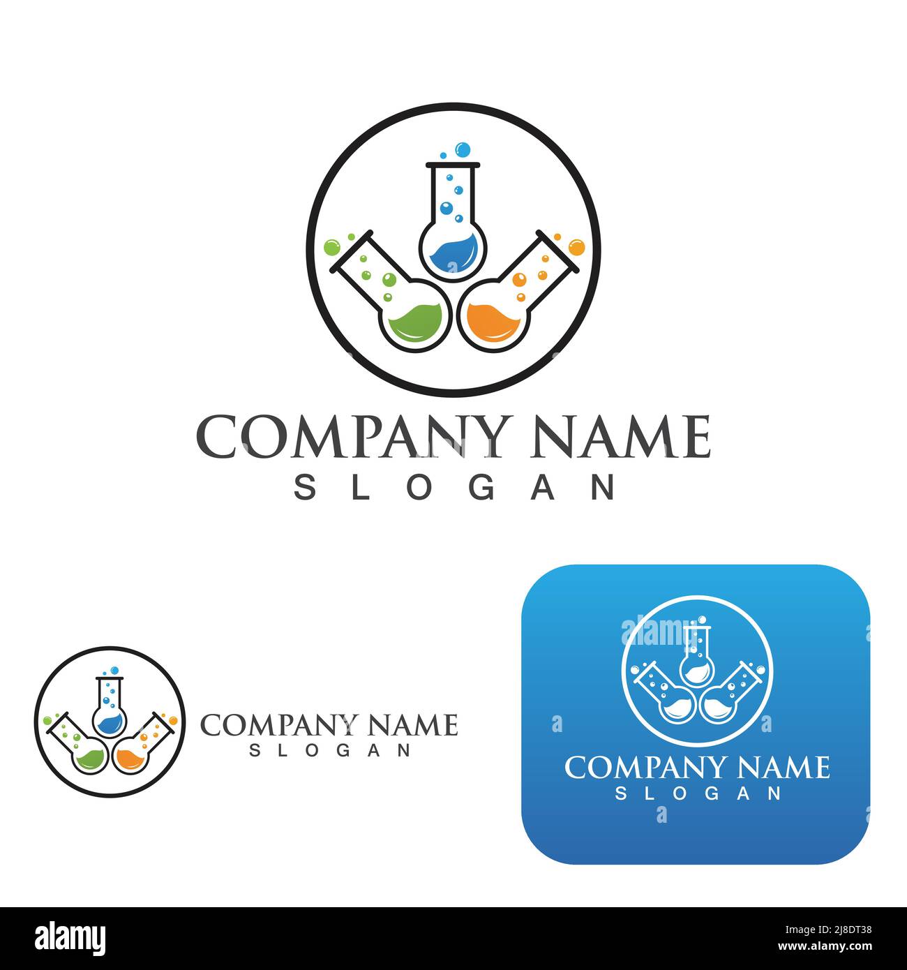 Health Medical Lab Logo template vector illustration Stock Vector Image ...