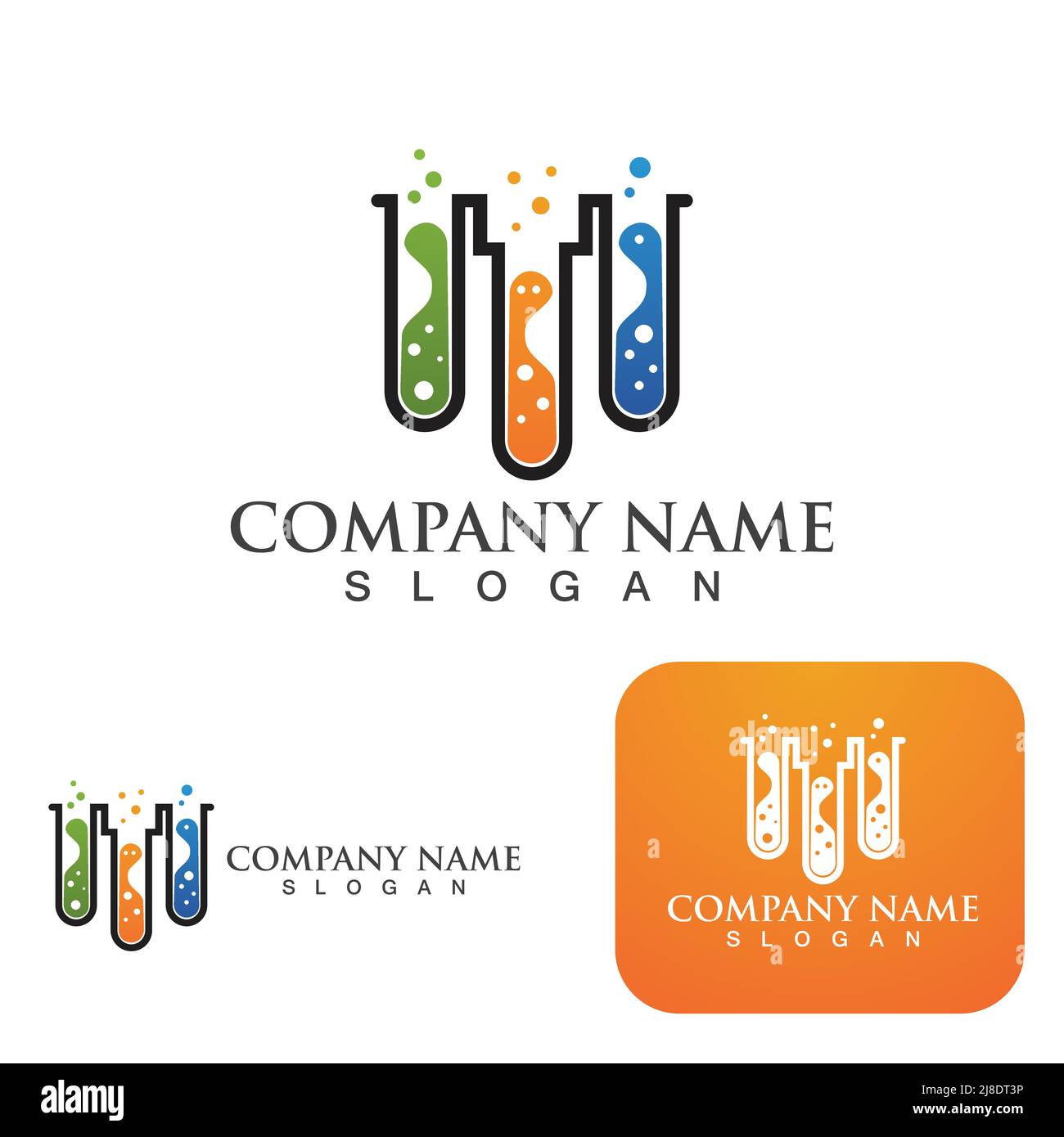 Health Medical Lab Logo template vector illustration Stock Vector Image ...