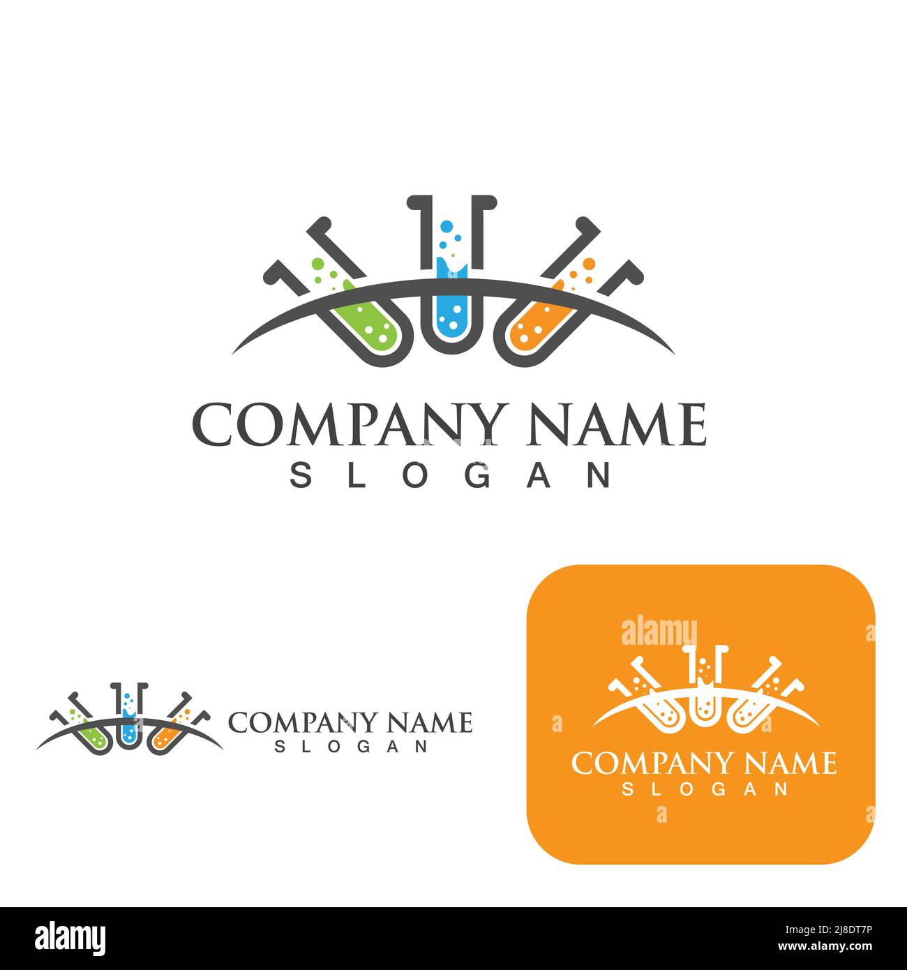 Health Medical Lab Logo template vector illustration Stock Vector Image ...