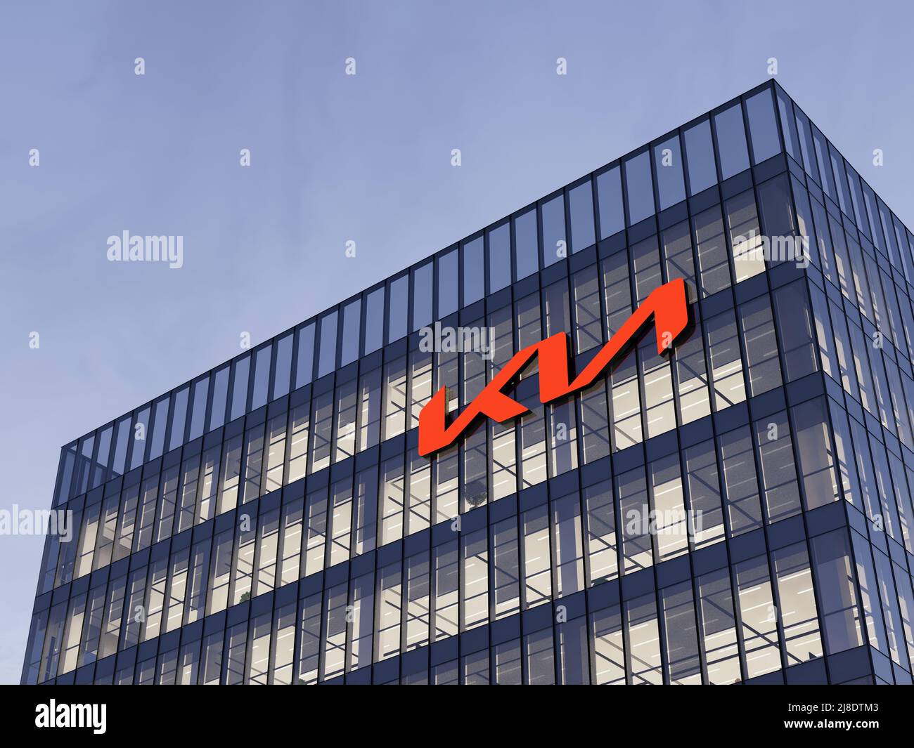 Seoul, South Korea. May 2, 2022. Editorial Use Only, 3D CGI. KIA Motor ...