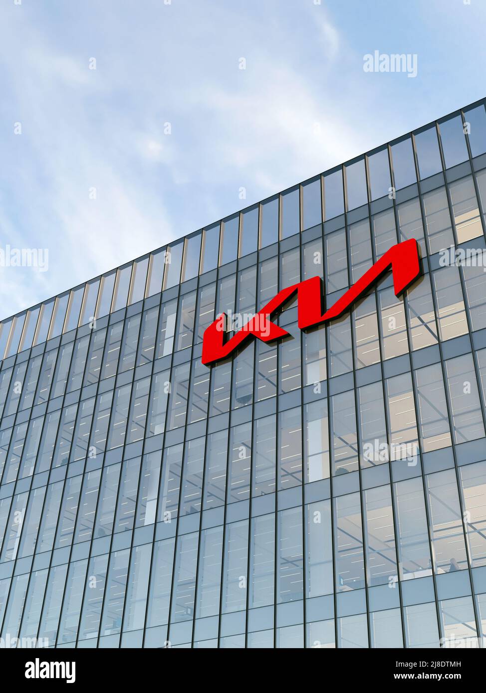 Seoul, South Korea. May 2, 2022. Editorial Use Only, 3D CGI. KIA Motor ...