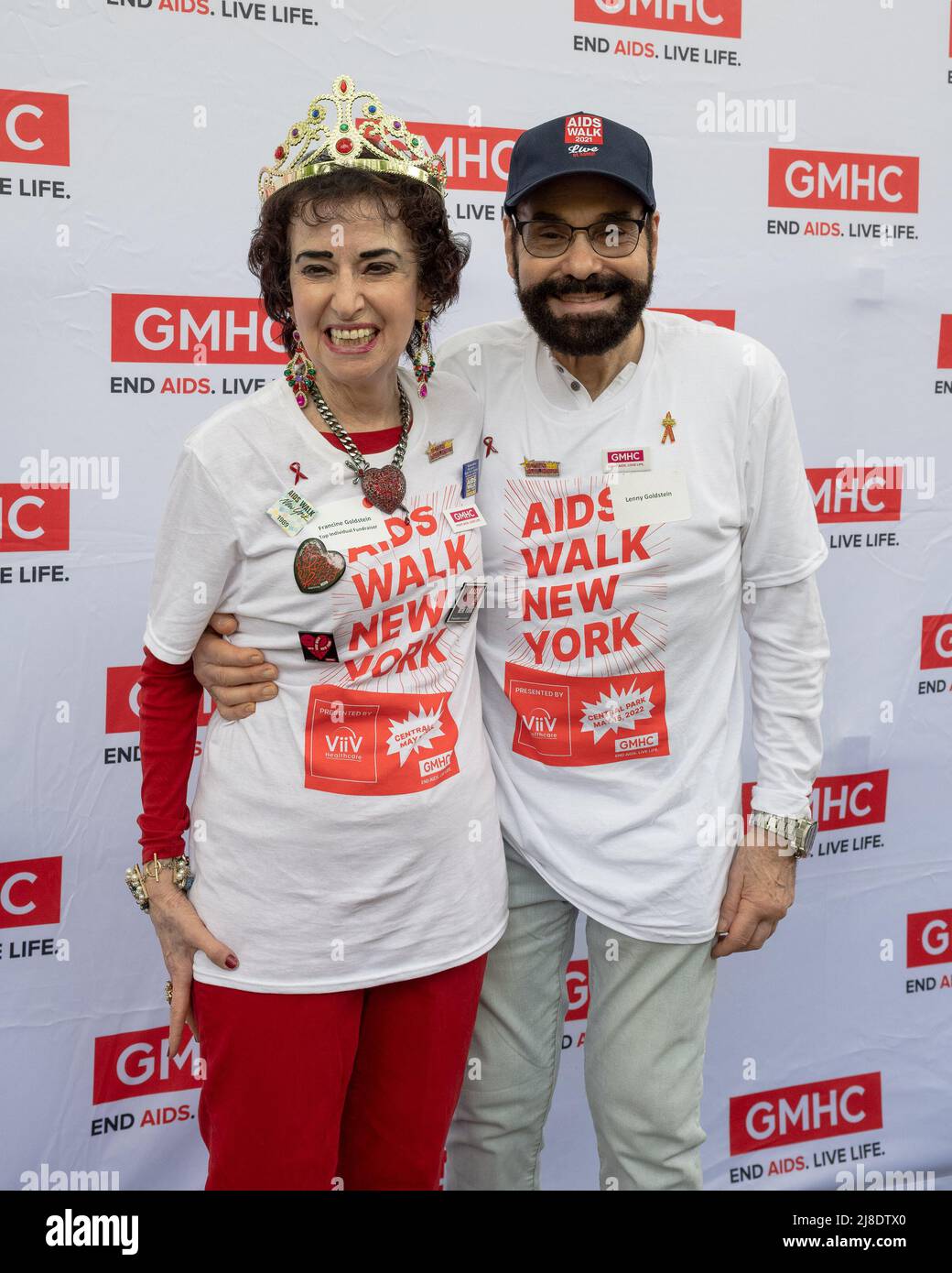 Francine Goldstein and husband attend the 37th AIDS Walk in Central ...