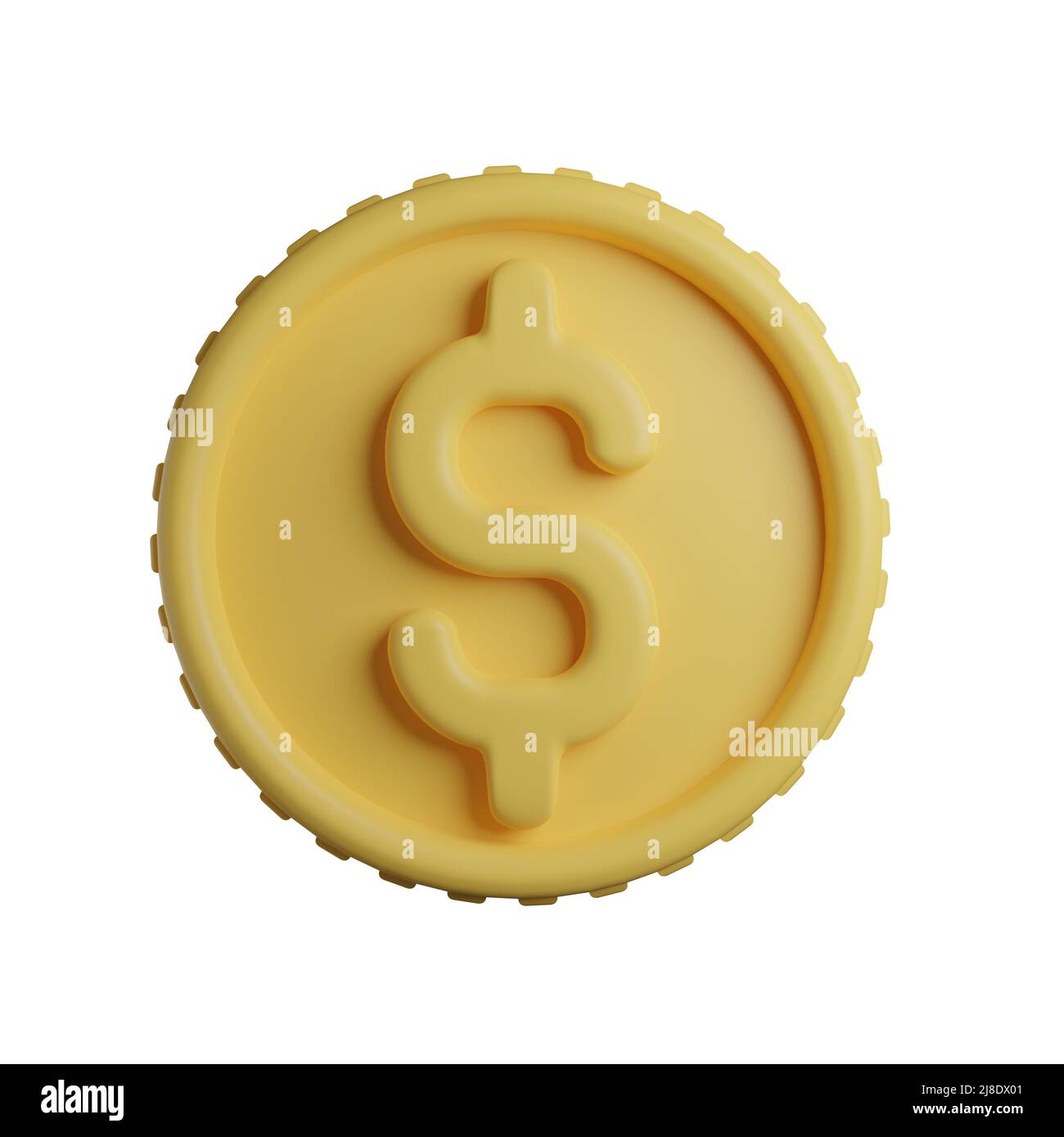 3d illustration of yellow coin, It can use for web or apps and many ...