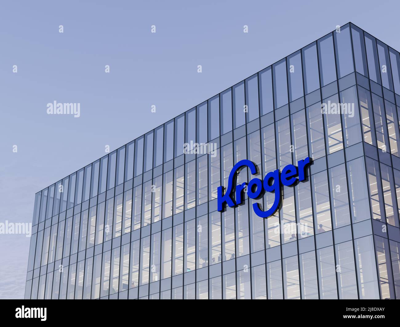 Cincinnati, OH, USA. May 2, 2022. Editorial Use Only, 3D CGI. Kroger ...