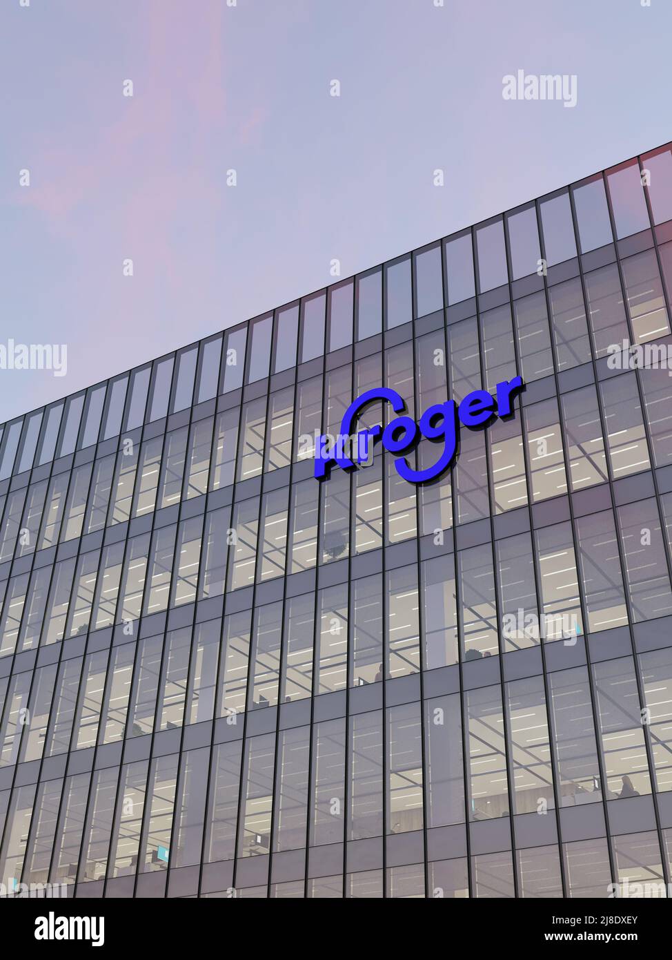 Cincinnati, OH, USA. May 2, 2022. Editorial Use Only, 3D CGI. Kroger ...