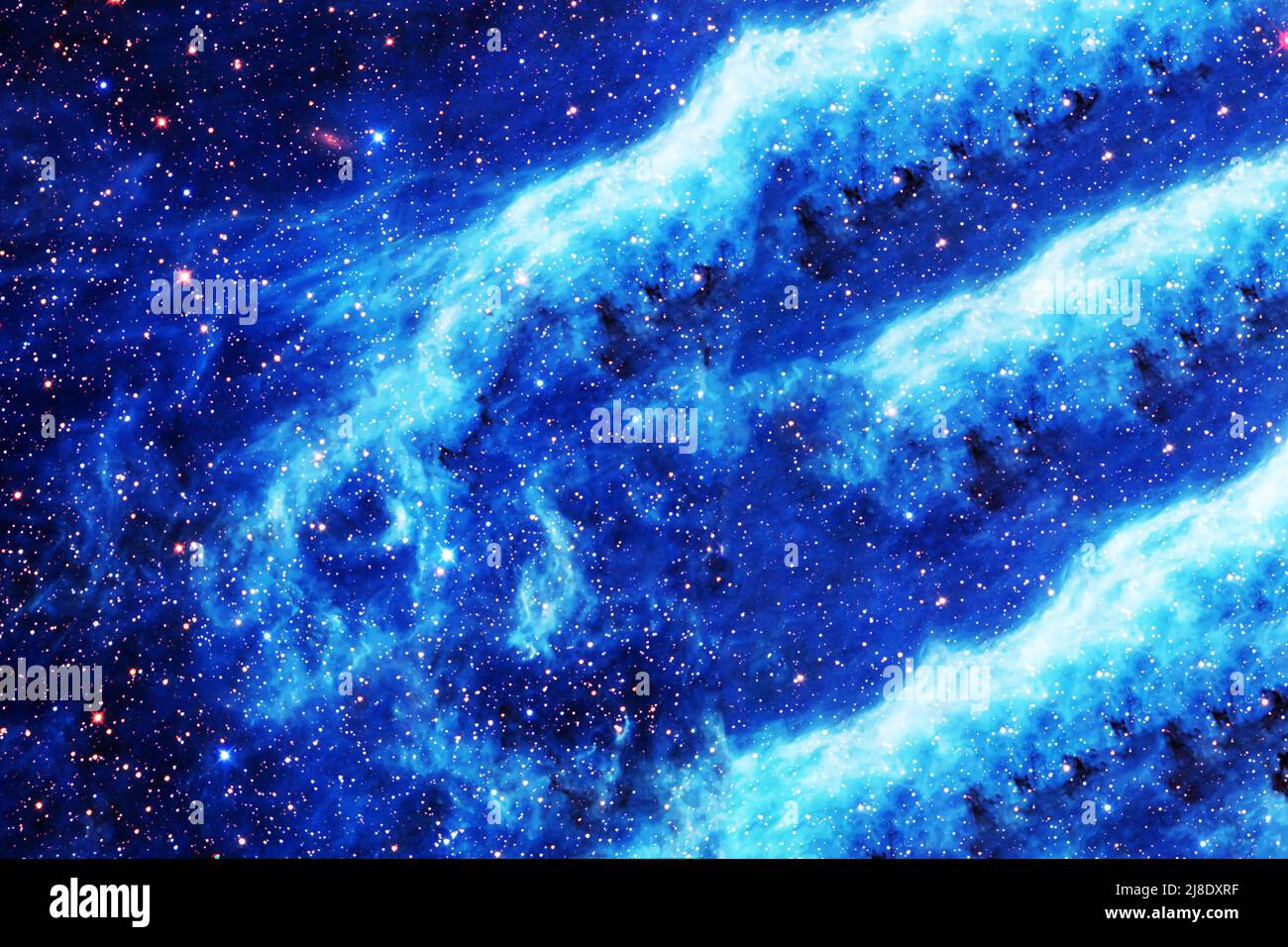 Beautiful blue galaxy. Elements of this image furnished by NASA. High ...