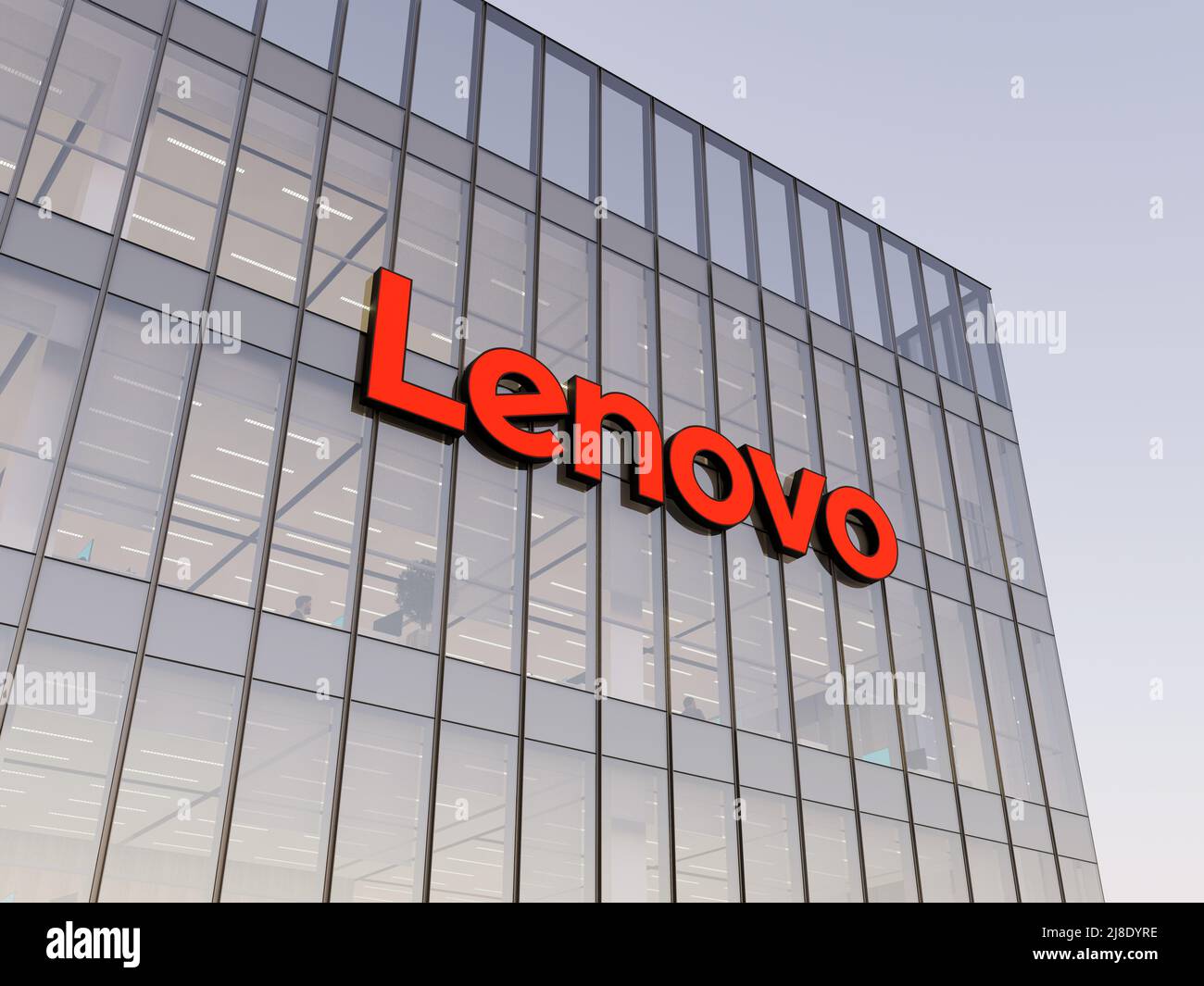 Quarry Bay, Hong Kong. May 2, 2022. Editorial Use Only, 3D CGI. Lenovo ...