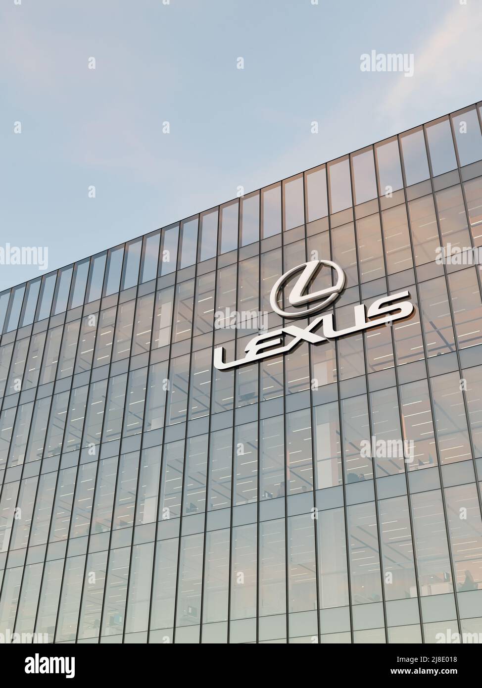 Nagoya, Aichi, Japan. May 2, 2022. Editorial Use Only, 3D CGI. Lexus ...