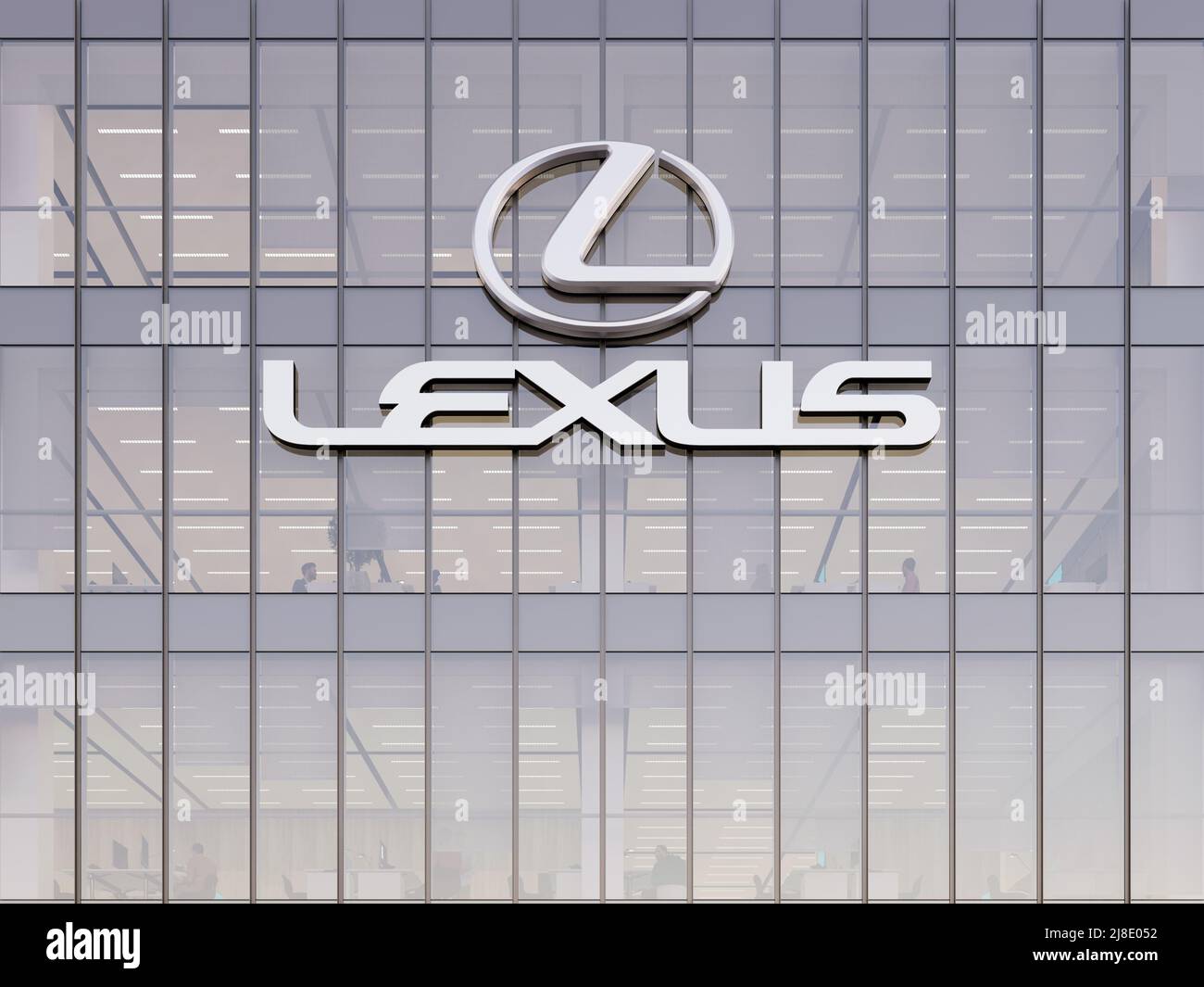 Nagoya, Aichi, Japan. May 2, 2022. Editorial Use Only, 3D CGI. Lexus ...