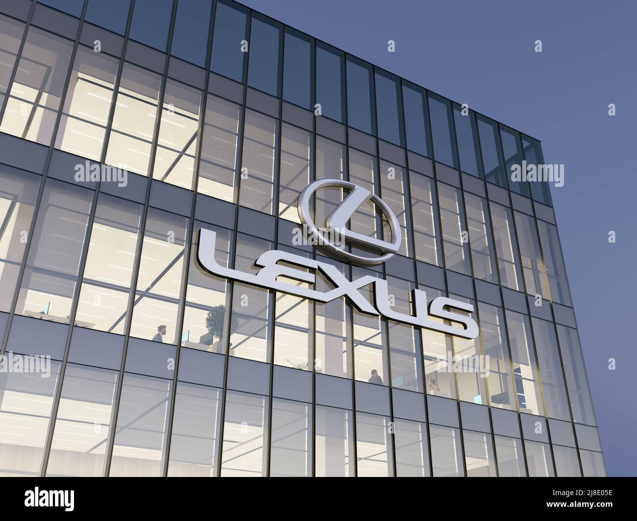 Nagoya, Aichi, Japan. May 2, 2022. Editorial Use Only, 3D CGI. Lexus ...