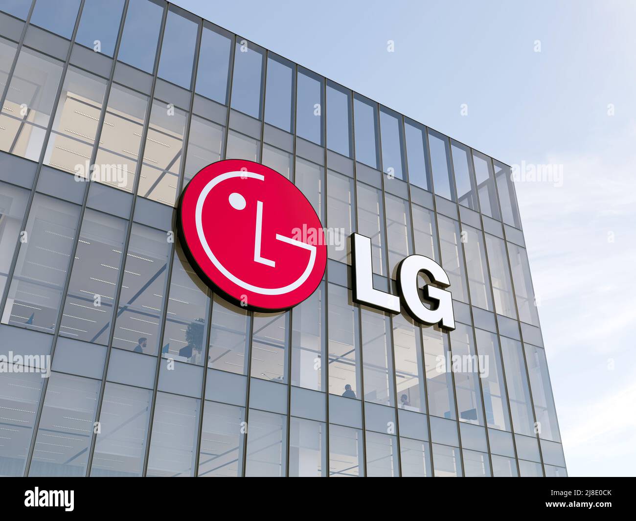 Seoul, South Korea. May 2, 2022. Editorial Use Only, 3D CGI. LG Signage ...