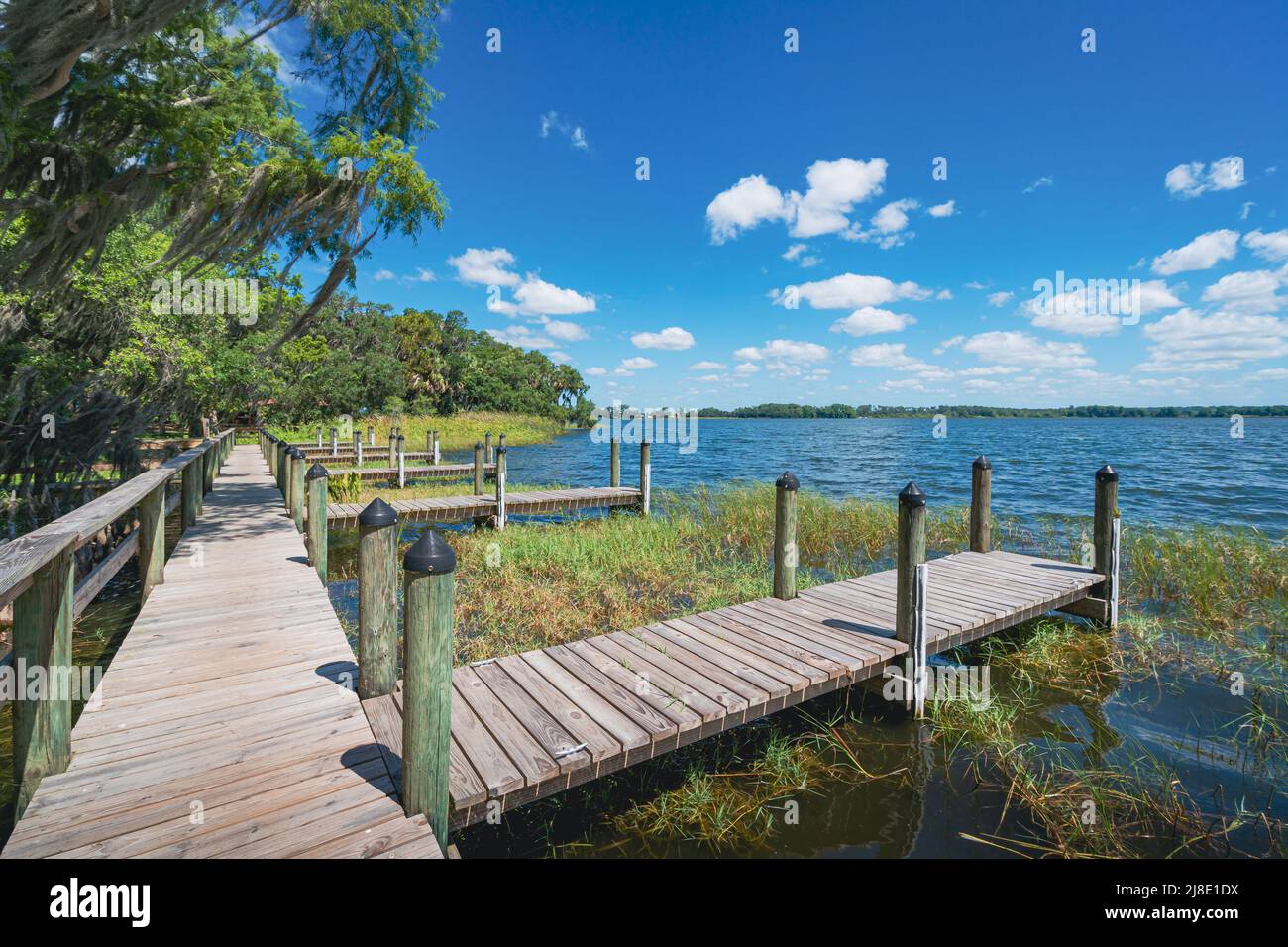 Trimble Park a lakeside park with trails and docks in Mount Dora ...