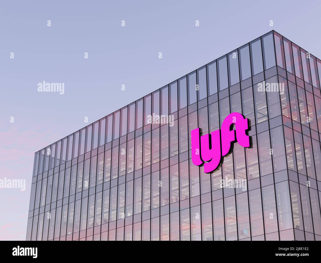 San Francisco, CA, USA. May 2, 2022. Editorial Use Only, 3D CGI. Lyft ...